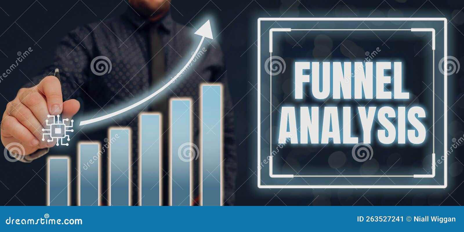 Text Caption Presenting Funnel Analysis. Business Concept Mapping and ...
