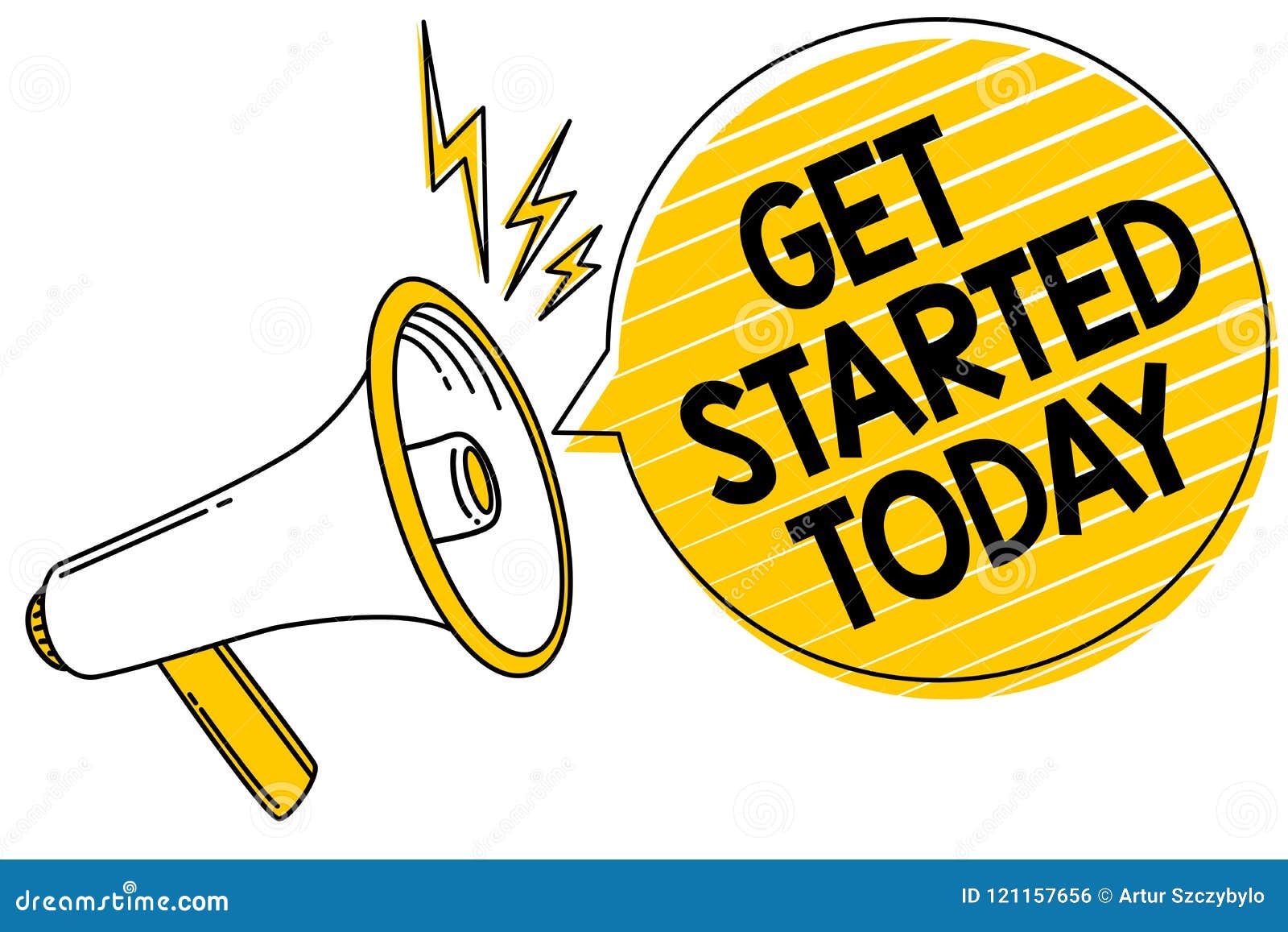 Handwriting Text Get Started Today. Concept Meaning Lets Do it Dont ...