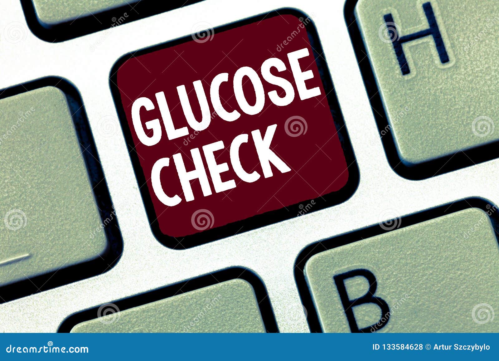 Handwriting Text Glucose Check. Concept Meaning Procedure that Measures ...