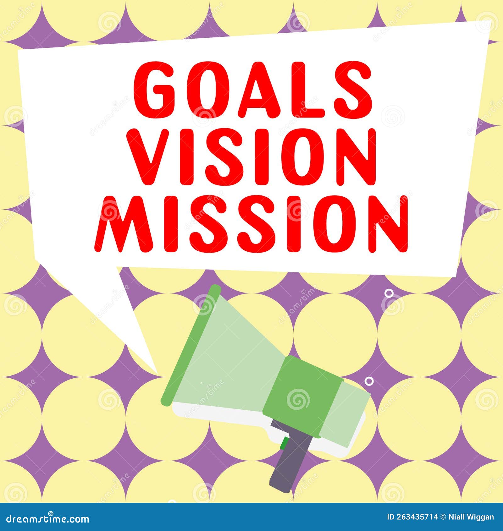 Handwriting Text Goals Vision Mission. Word Written on Practical ...