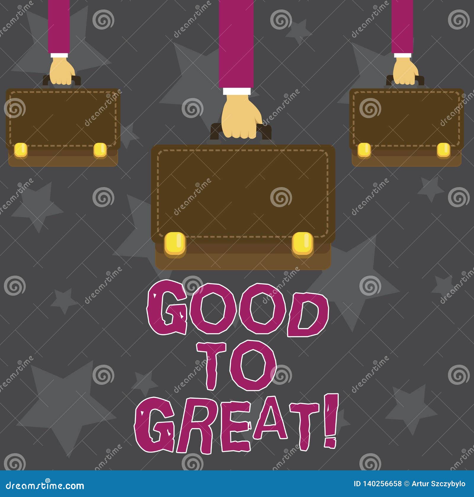 Handwriting Text Good To Great. Concept Meaning Everything Getting Much ...