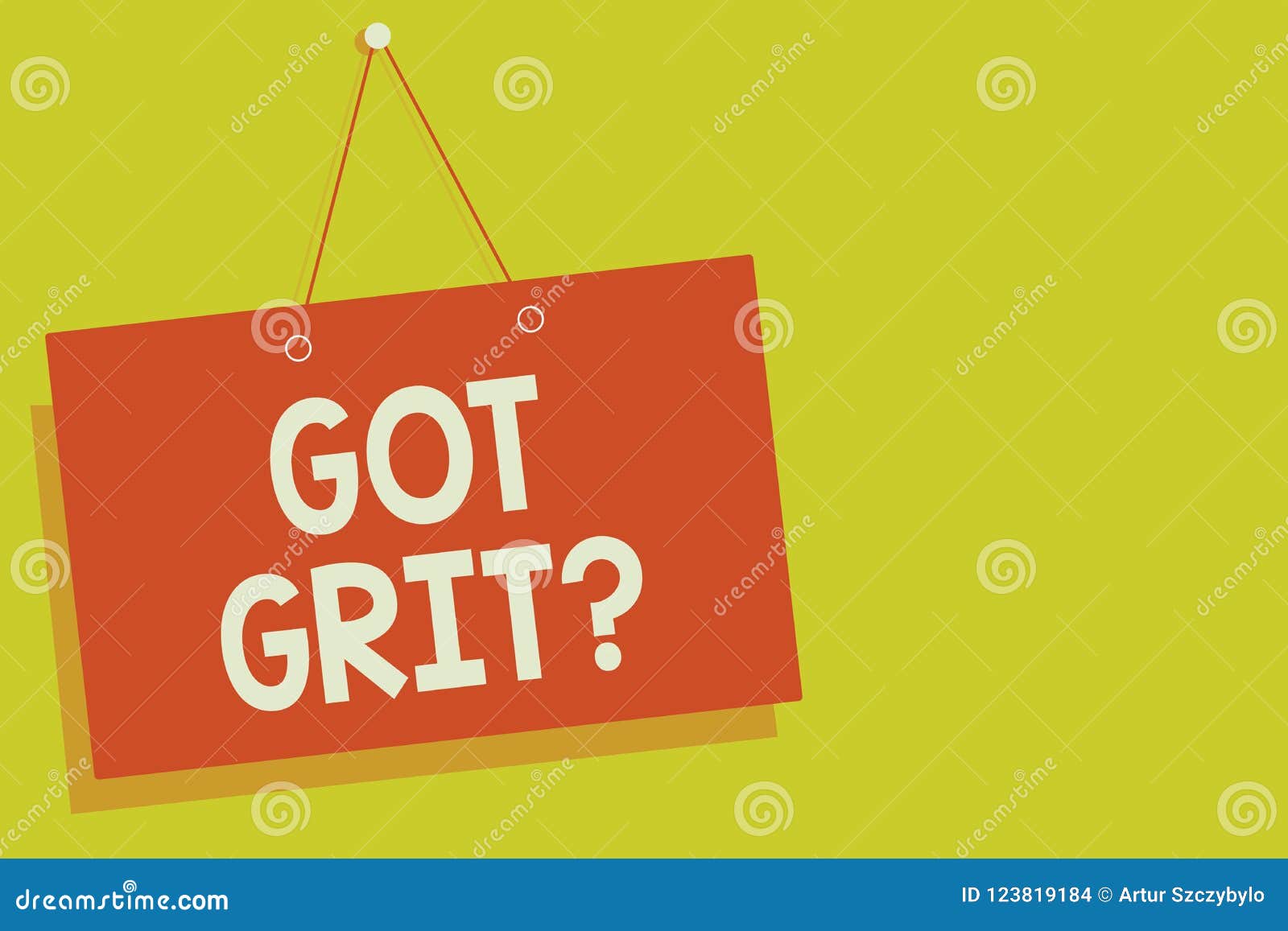 Handwriting Text Got Grit Question. Concept Meaning a Hardwork with ...