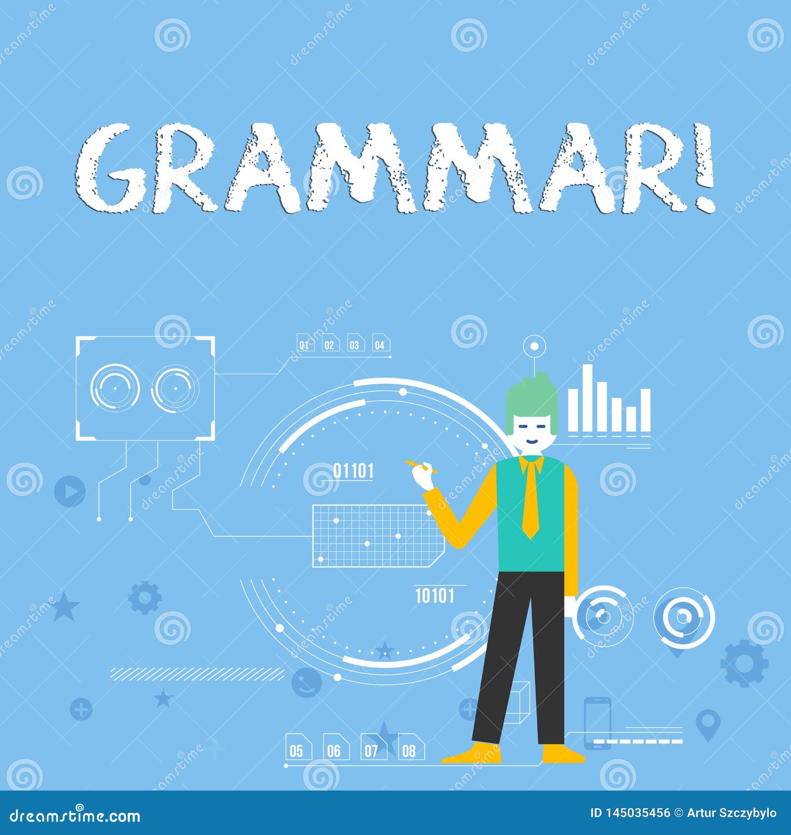 Handwriting Text Grammar. Concept Meaning Whole System Structure ...