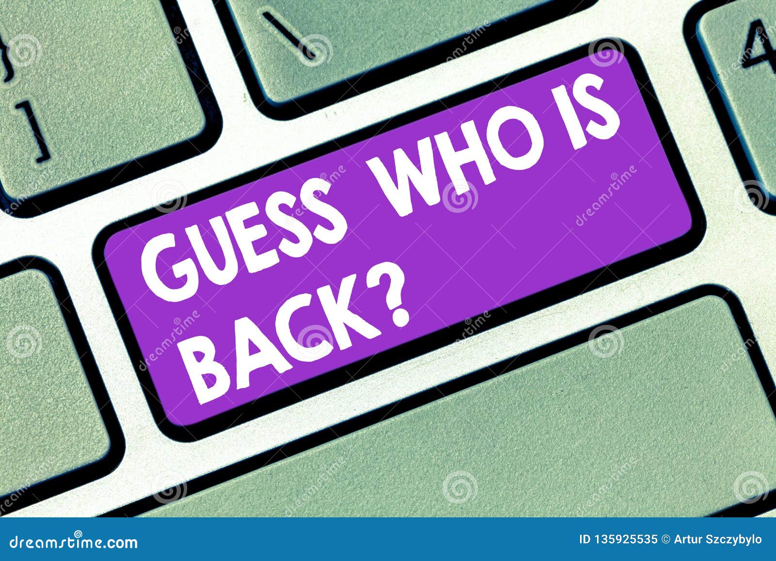 Text Guess Who? From Plastic Colored Letters On Blue Paper Background ... Text Guess Who? From Plastic Colored Letters On Blue Paper Background ...