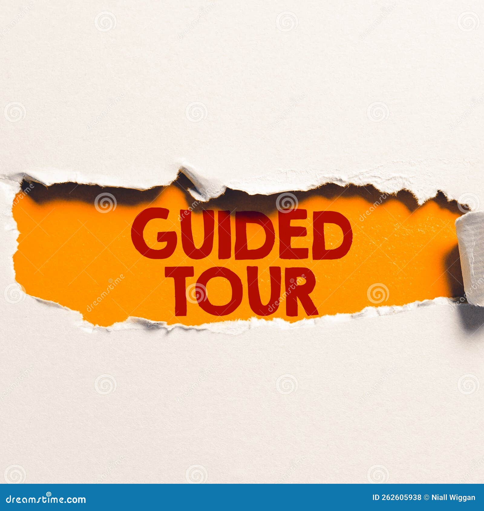 Handwriting Text Guided Tour. Word Written on Advice or Information ...