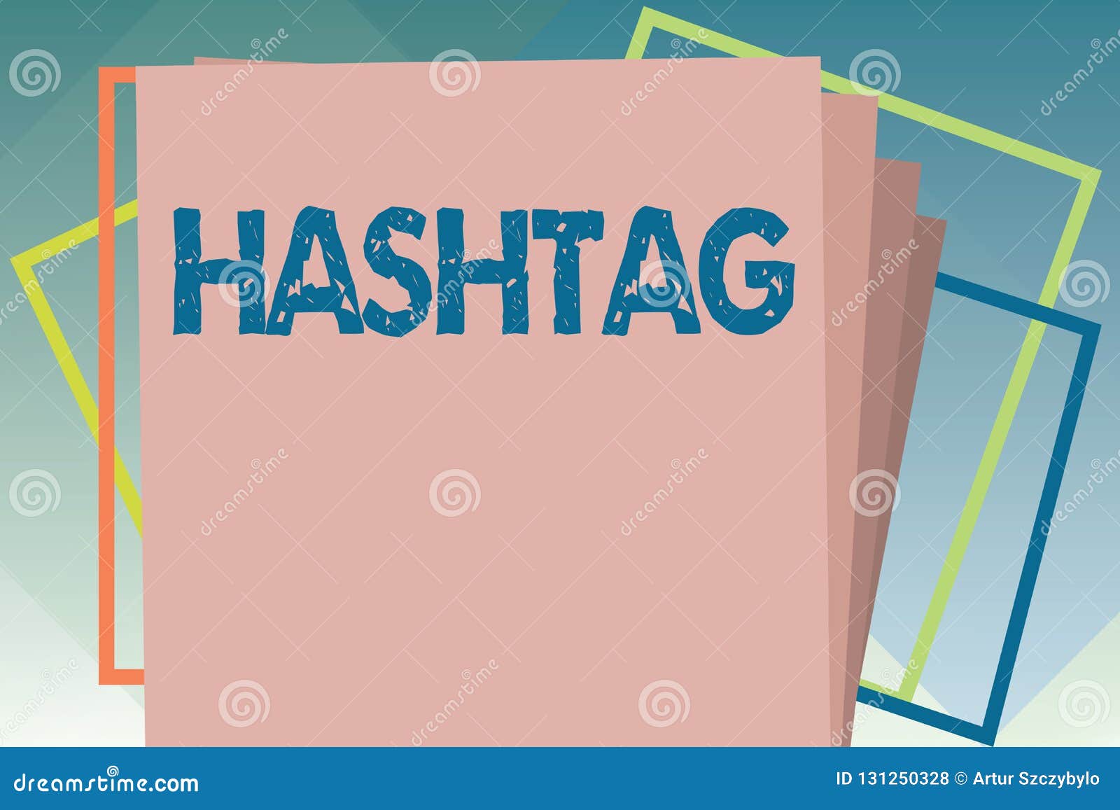 Handwriting Text Hashtag. Concept Meaning Internet Tag for Social Media ...