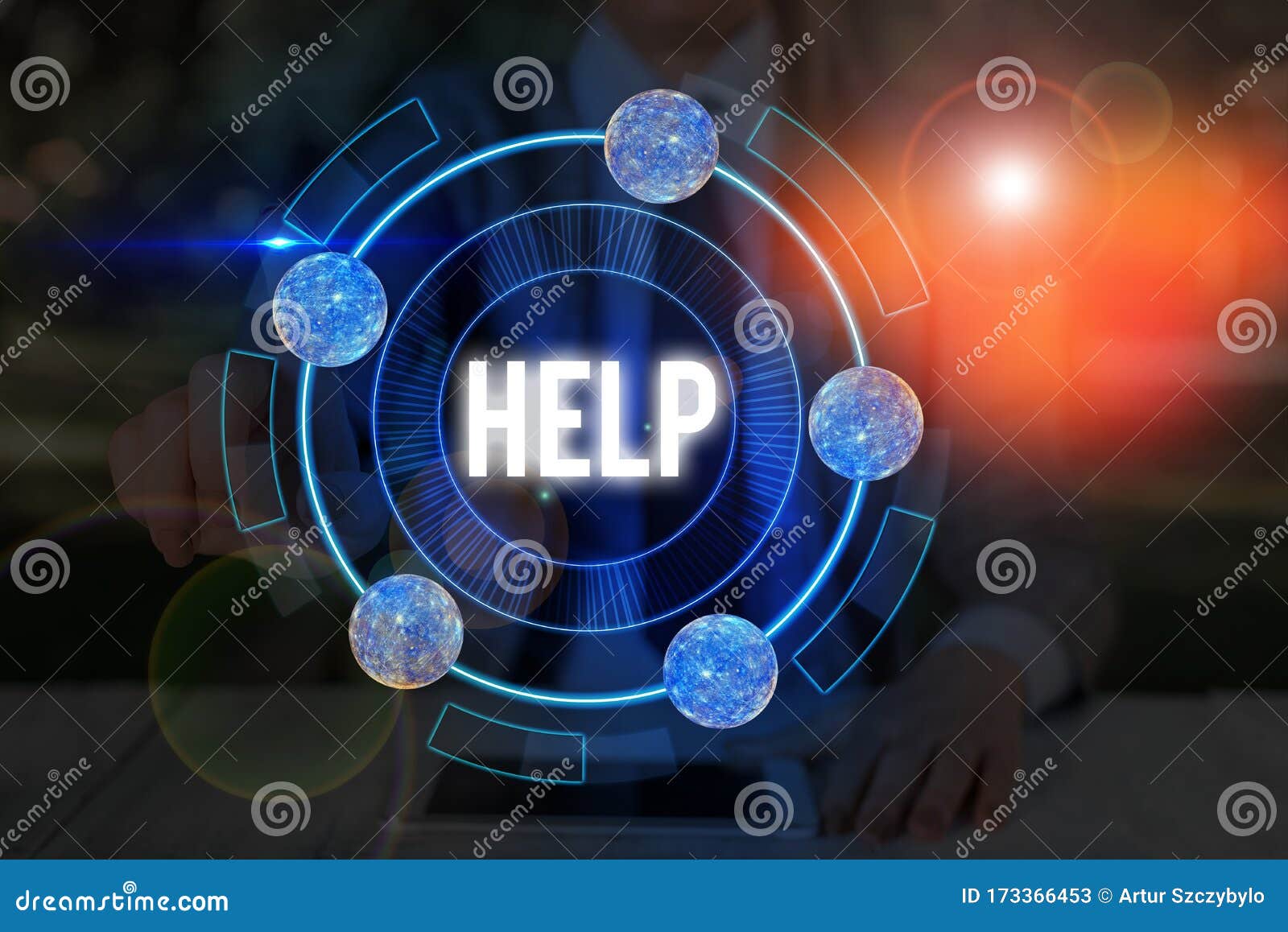 Handwriting Text Help. Concept Meaning the Action of Helping Someone To ...