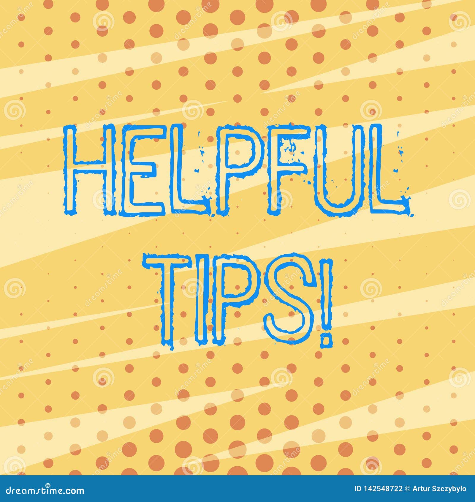 Handwriting Text Helpful Tips. Concept Meaning Advices Given To Be ...