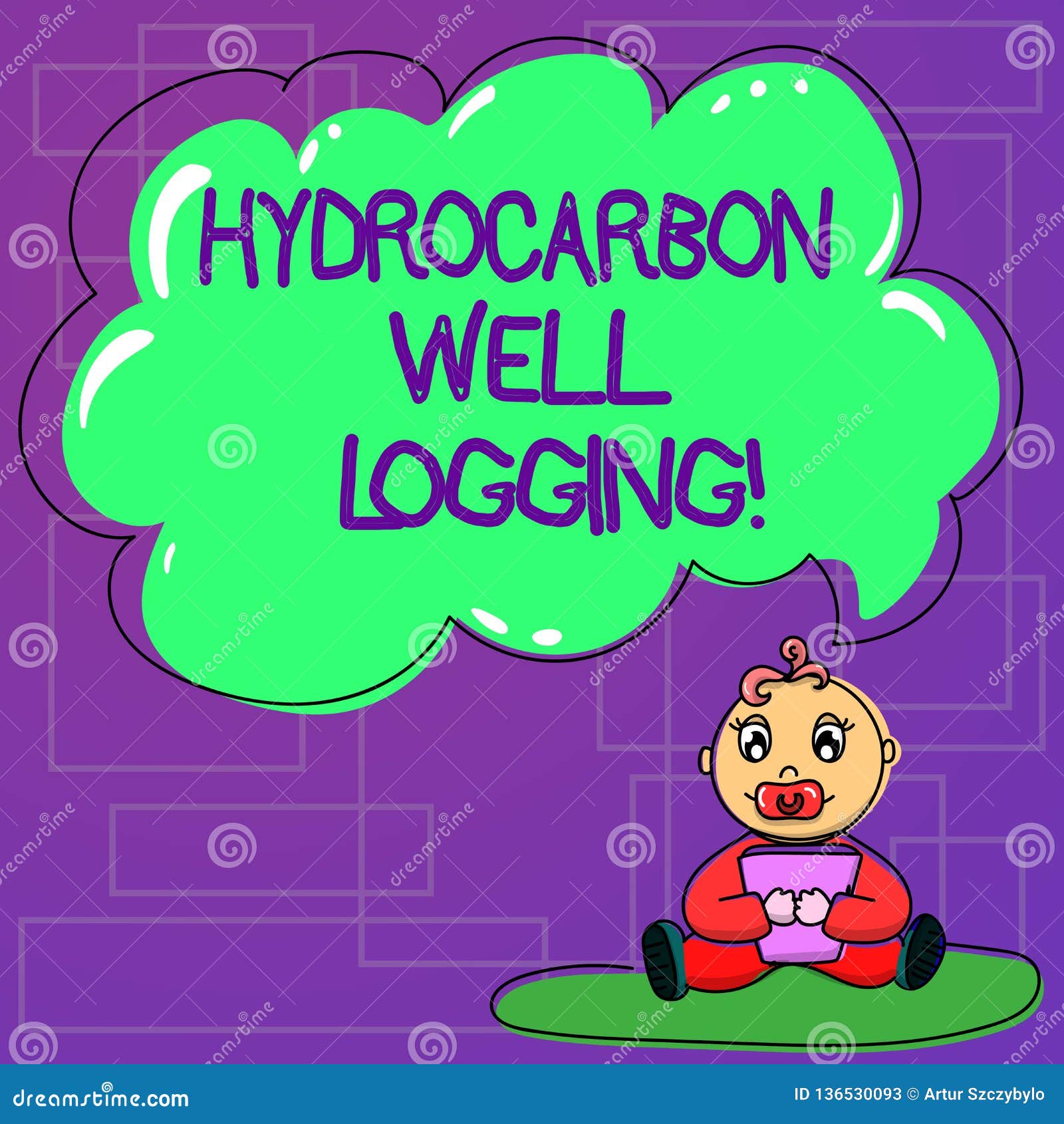 Handwriting Text Hydrocarbon Well Logging Concept Meaning Record Of