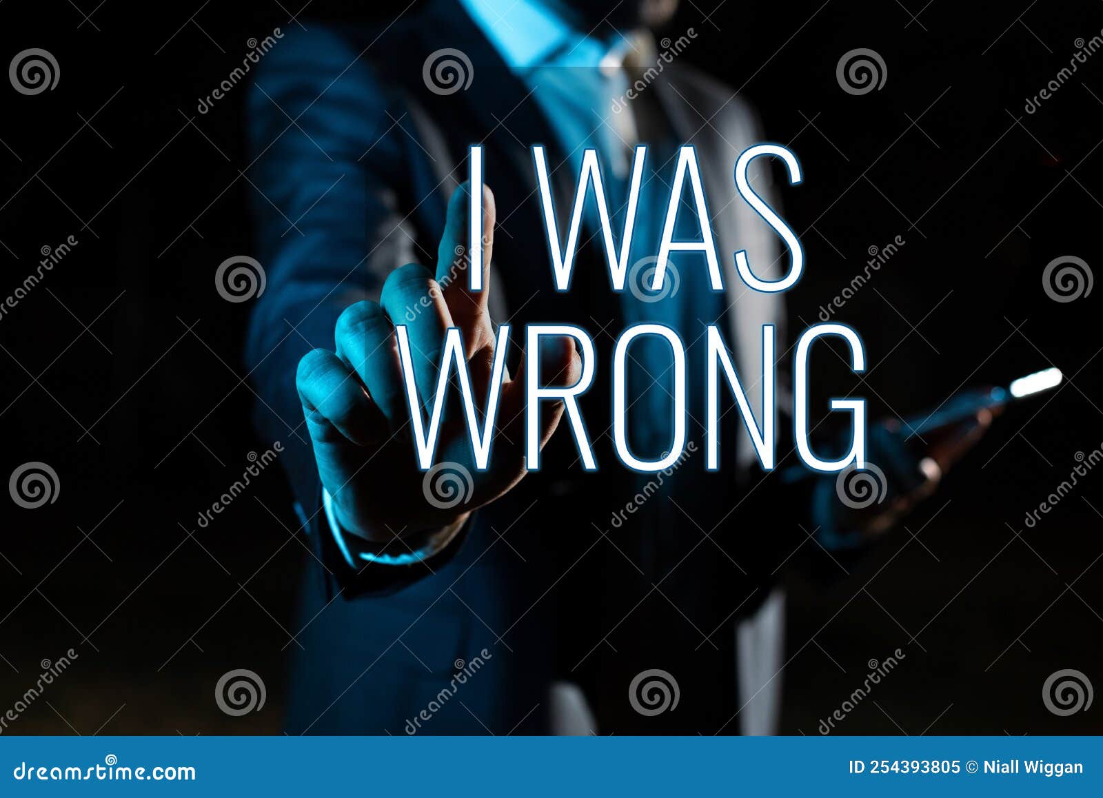 Text Showing Inspiration I Was Wrong. Business Approach Acceptance of a ...