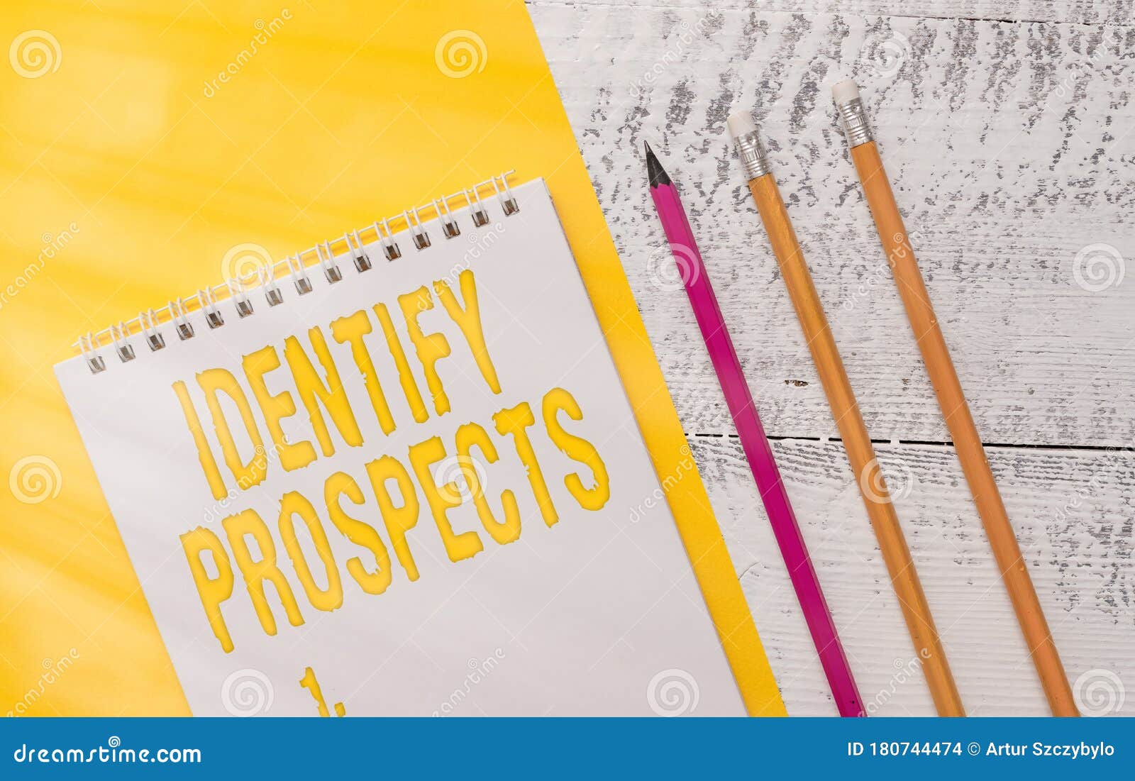 Handwriting Text Identify Prospects. Concept Meaning Possible Client ...