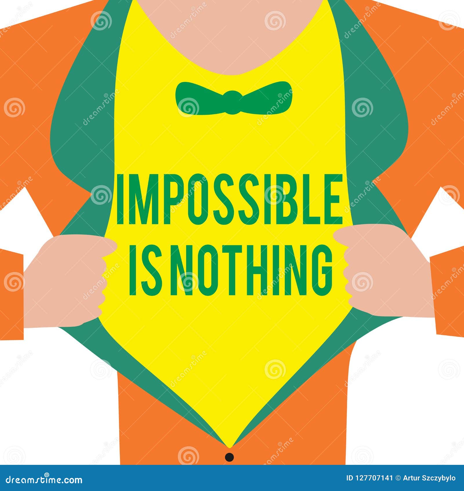 Handwriting Text Impossible is Nothing. Concept Meaning Anything is ...