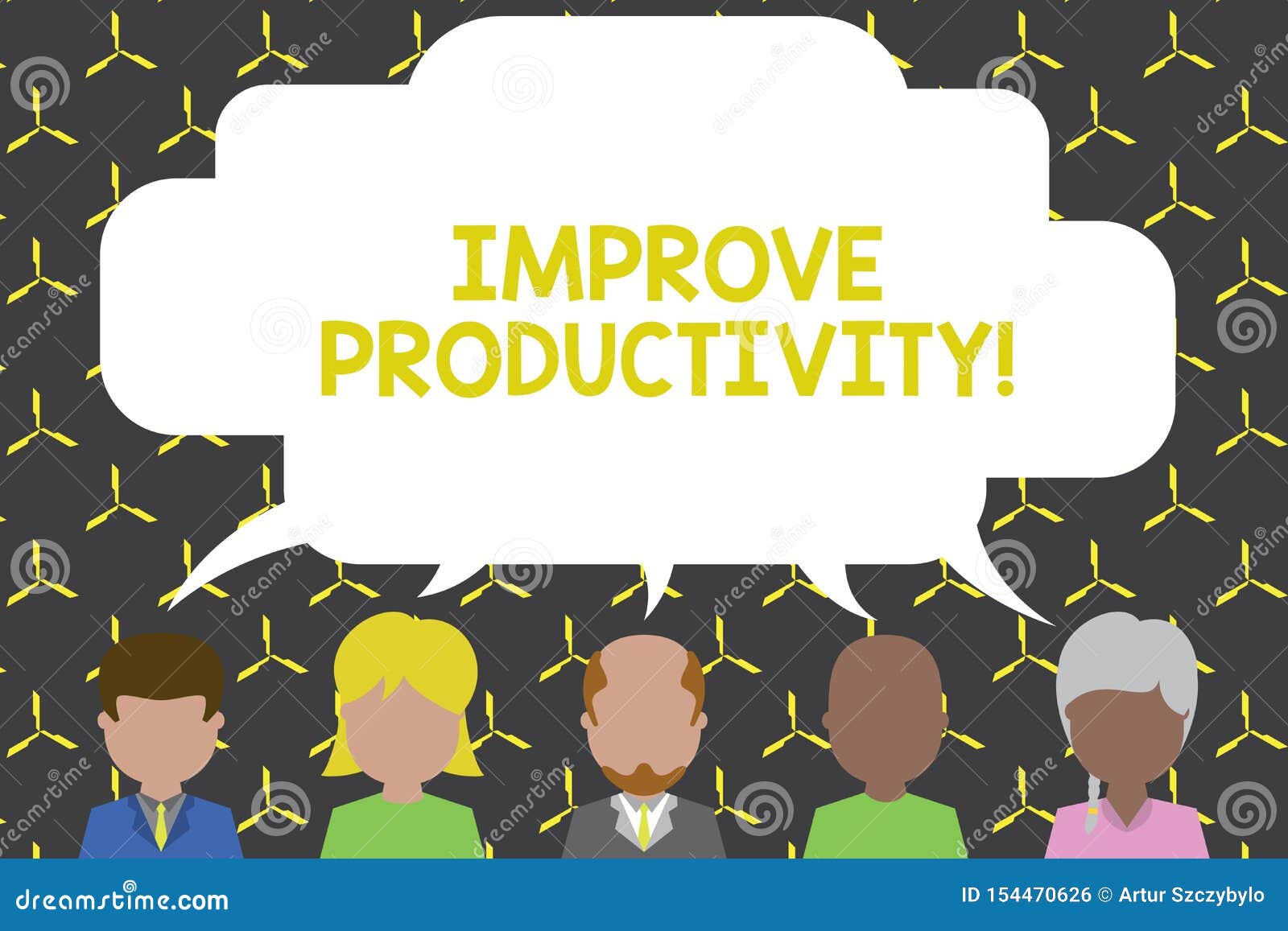 Handwriting Text Improve Productivity. Concept Meaning Enhance the ...