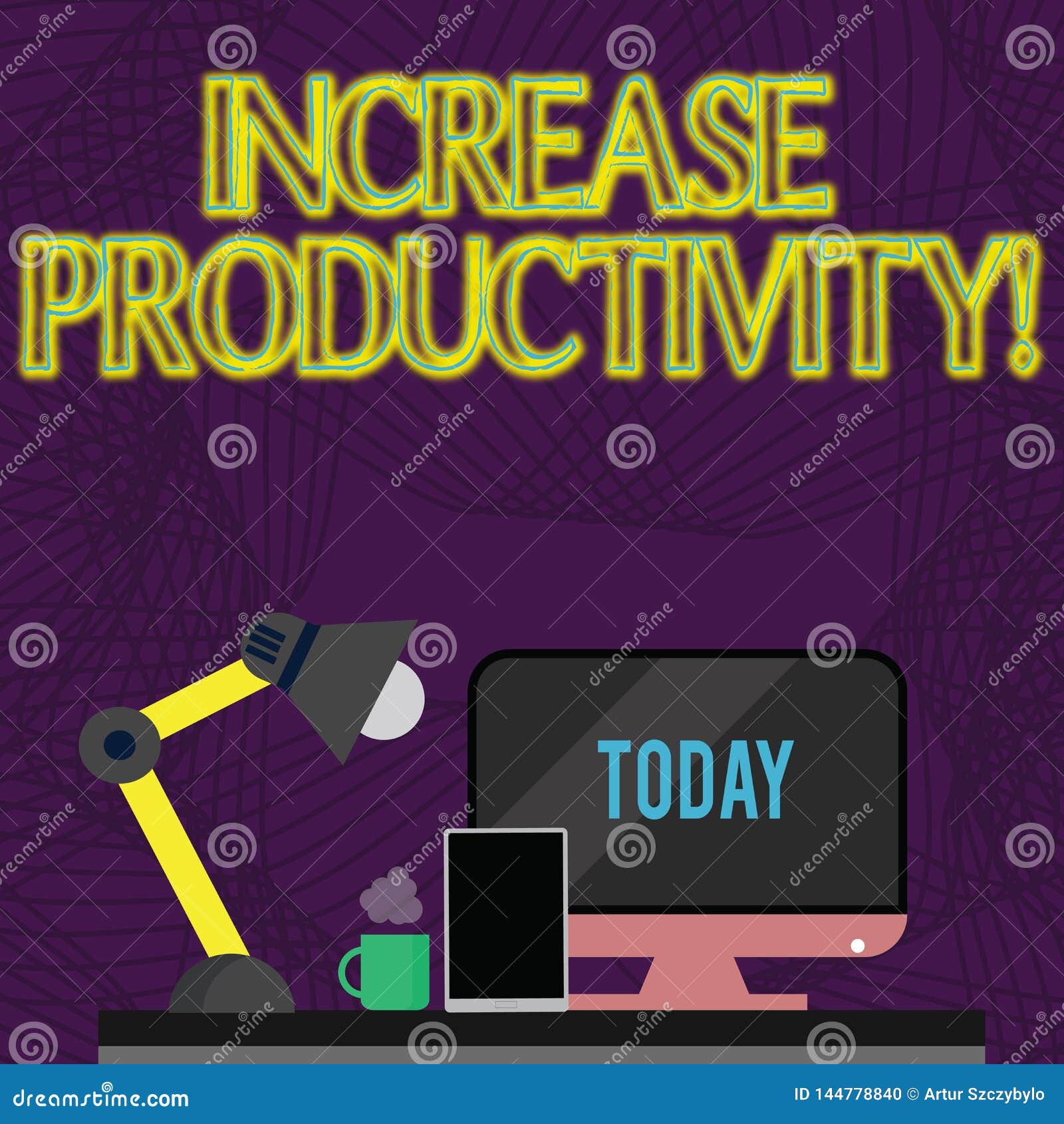 Handwriting Text Increase Productivity. Concept Meaning Improve the ...