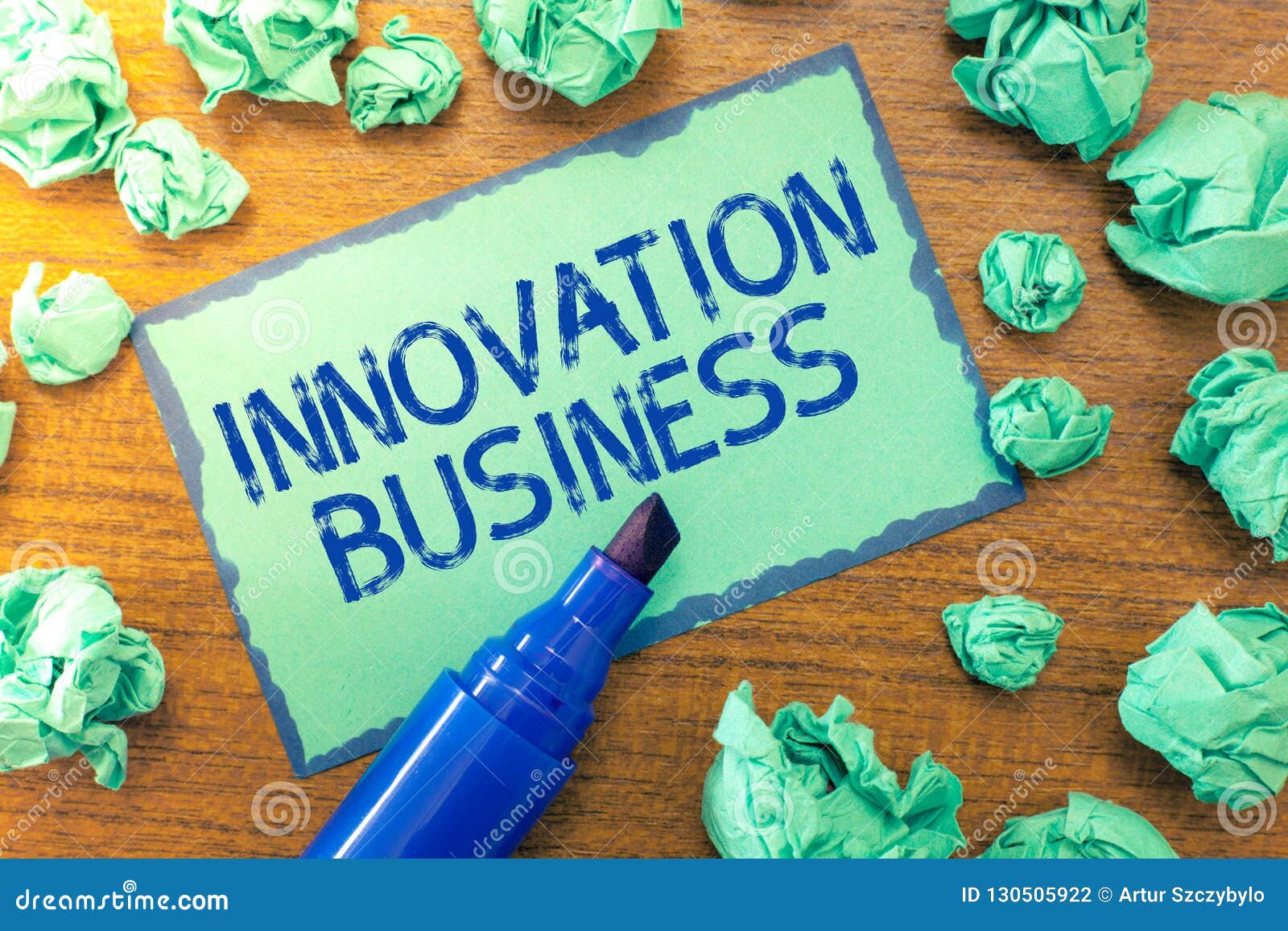 Handwriting Text Innovation Business. Concept Meaning Introduce New ...