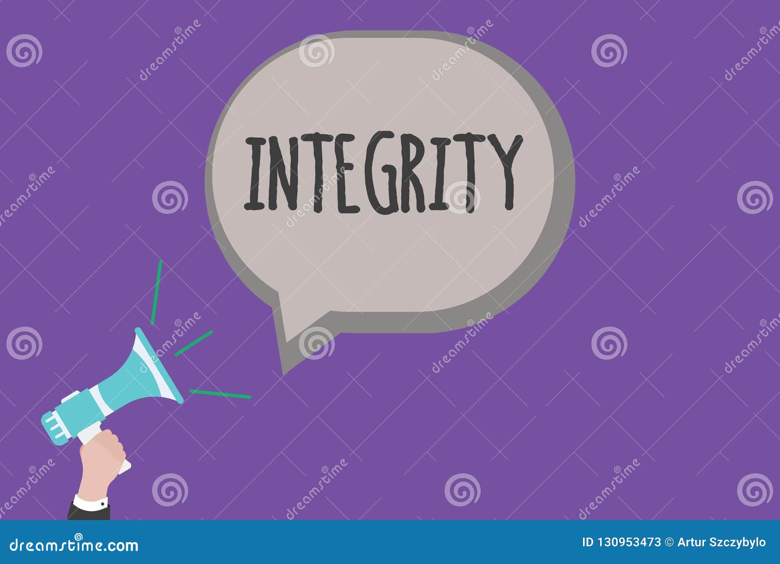 Handwriting Text Integrity. Concept Meaning Quality of Being Honest and ...