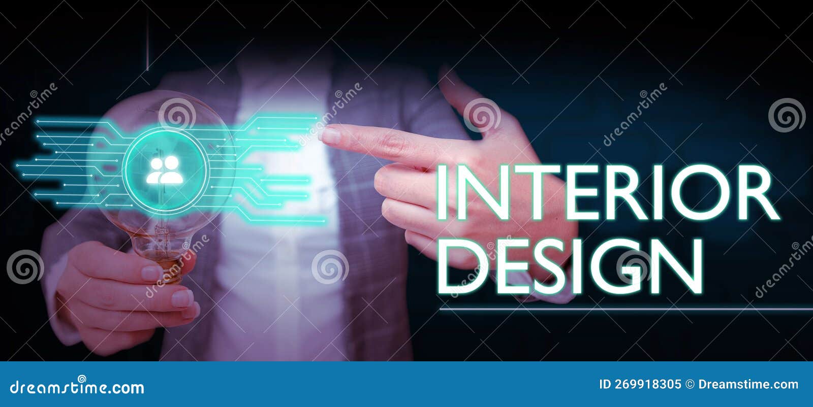 Handwriting Text Interior Design. Word for the Art of Designing the ...