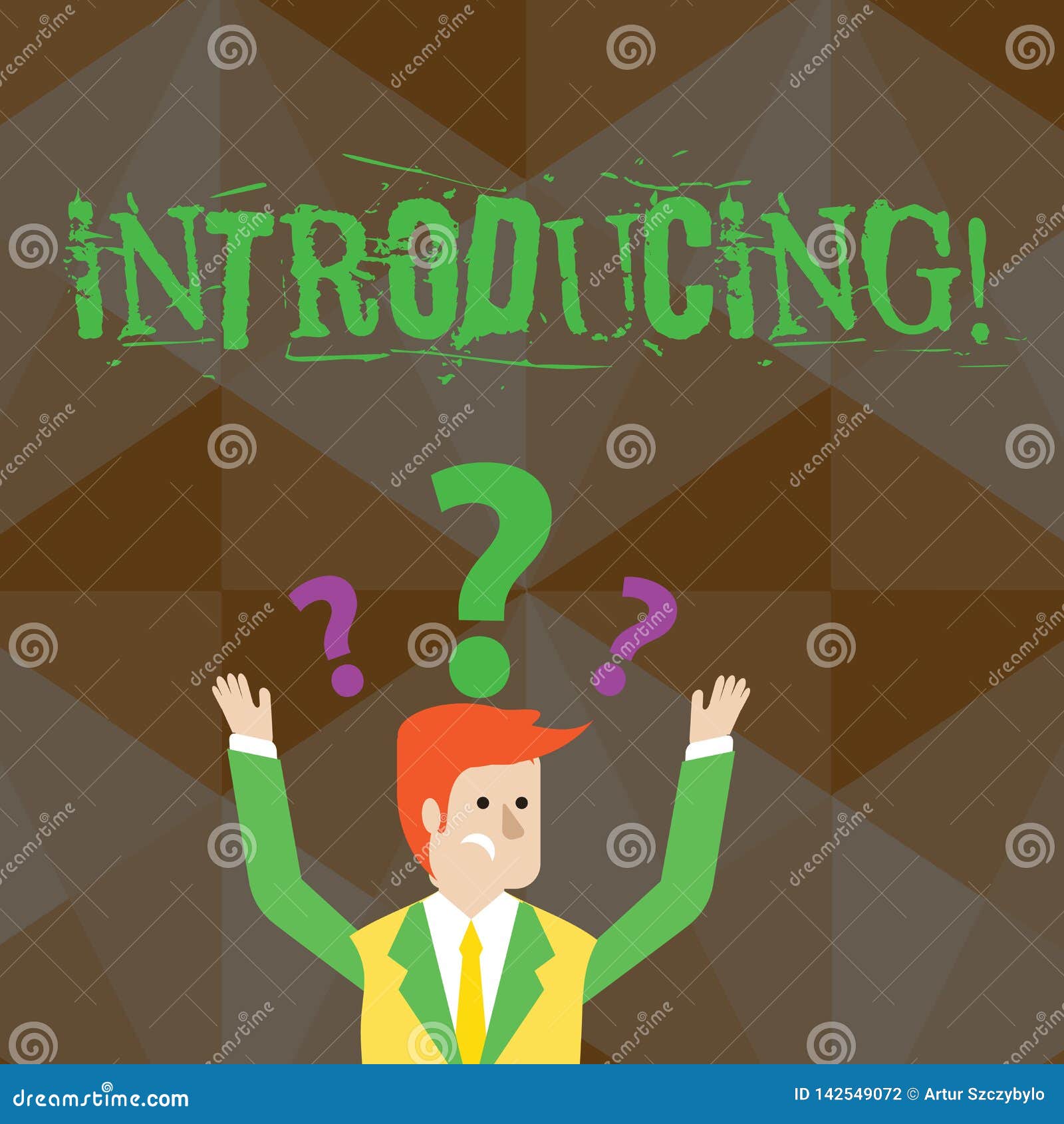 Handwriting Text Introducing. Concept Meaning Presenting a Topic or ...