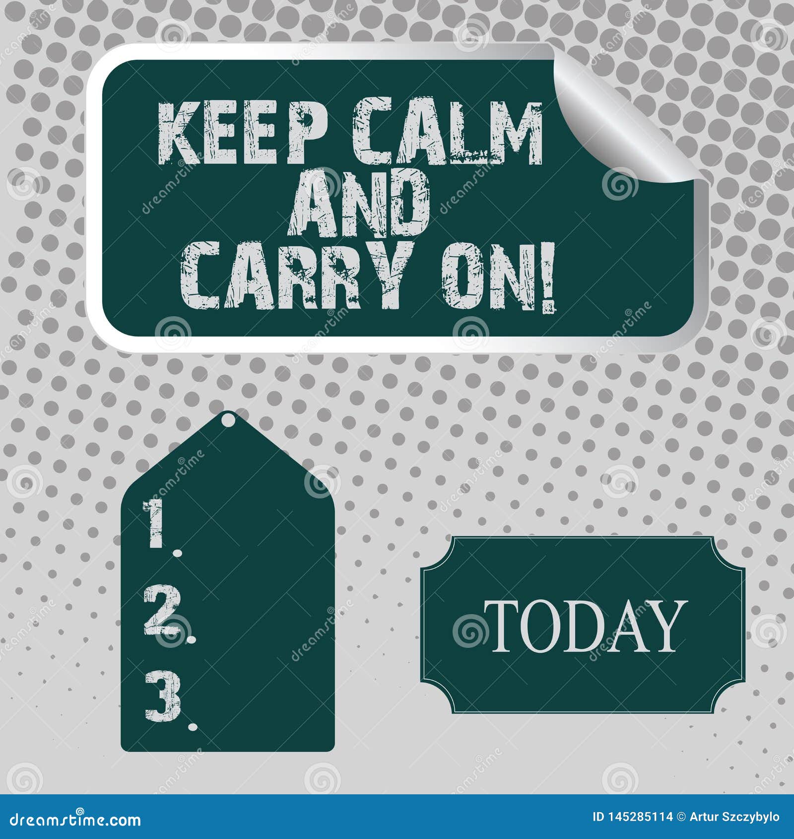 Handwriting Text Keep Calm and Carry on. Concept Meaning Slogan Calling ...