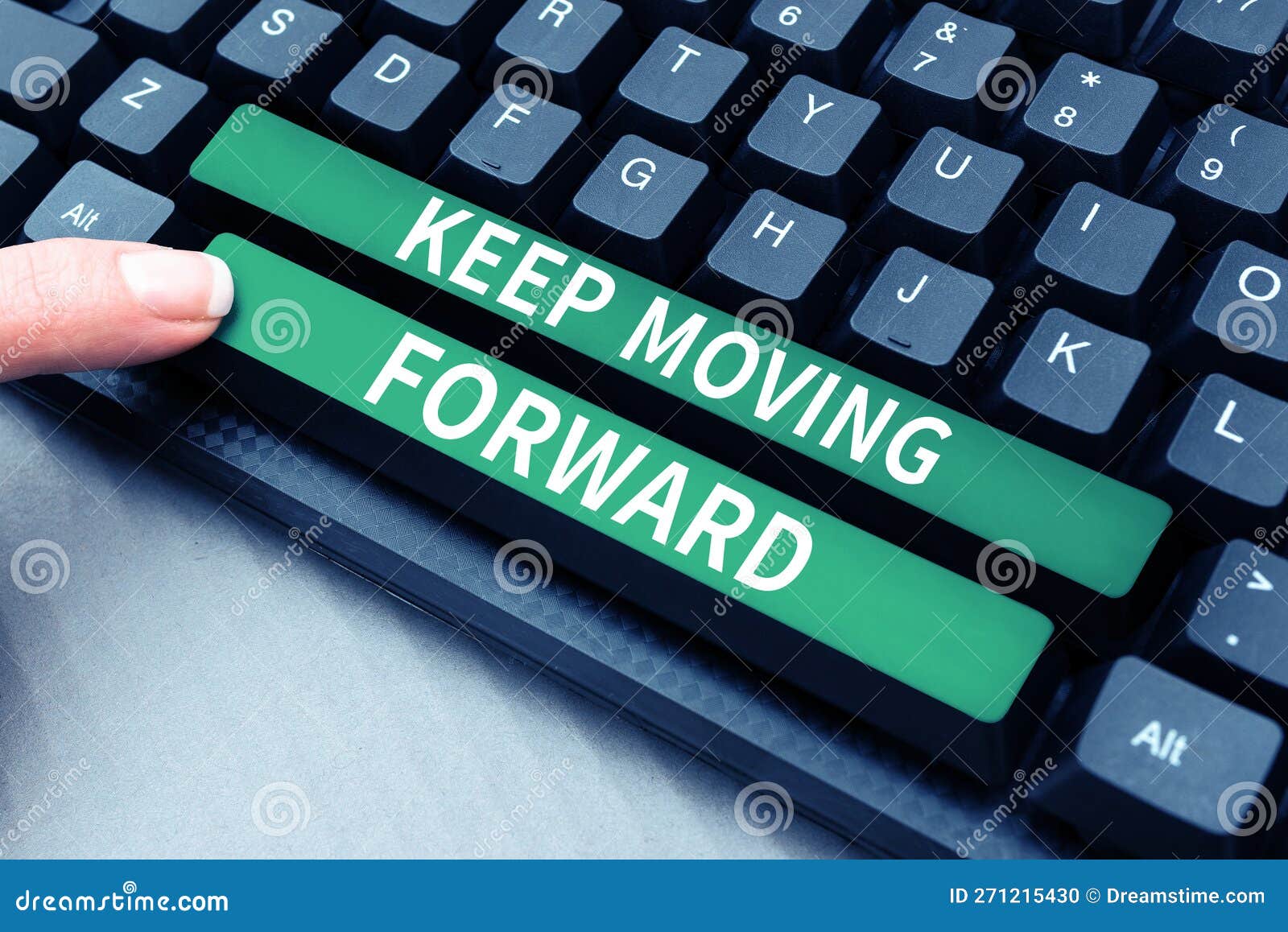 Handwriting Text Keep Moving Forward. Business Overview Invitation ...