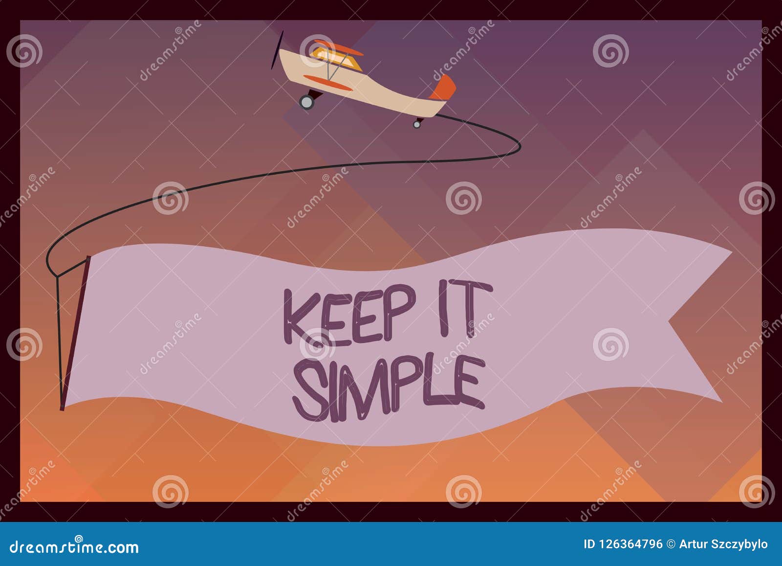 Handwriting Text Keep it Simple. Concept Meaning Easy To Toss Around ...