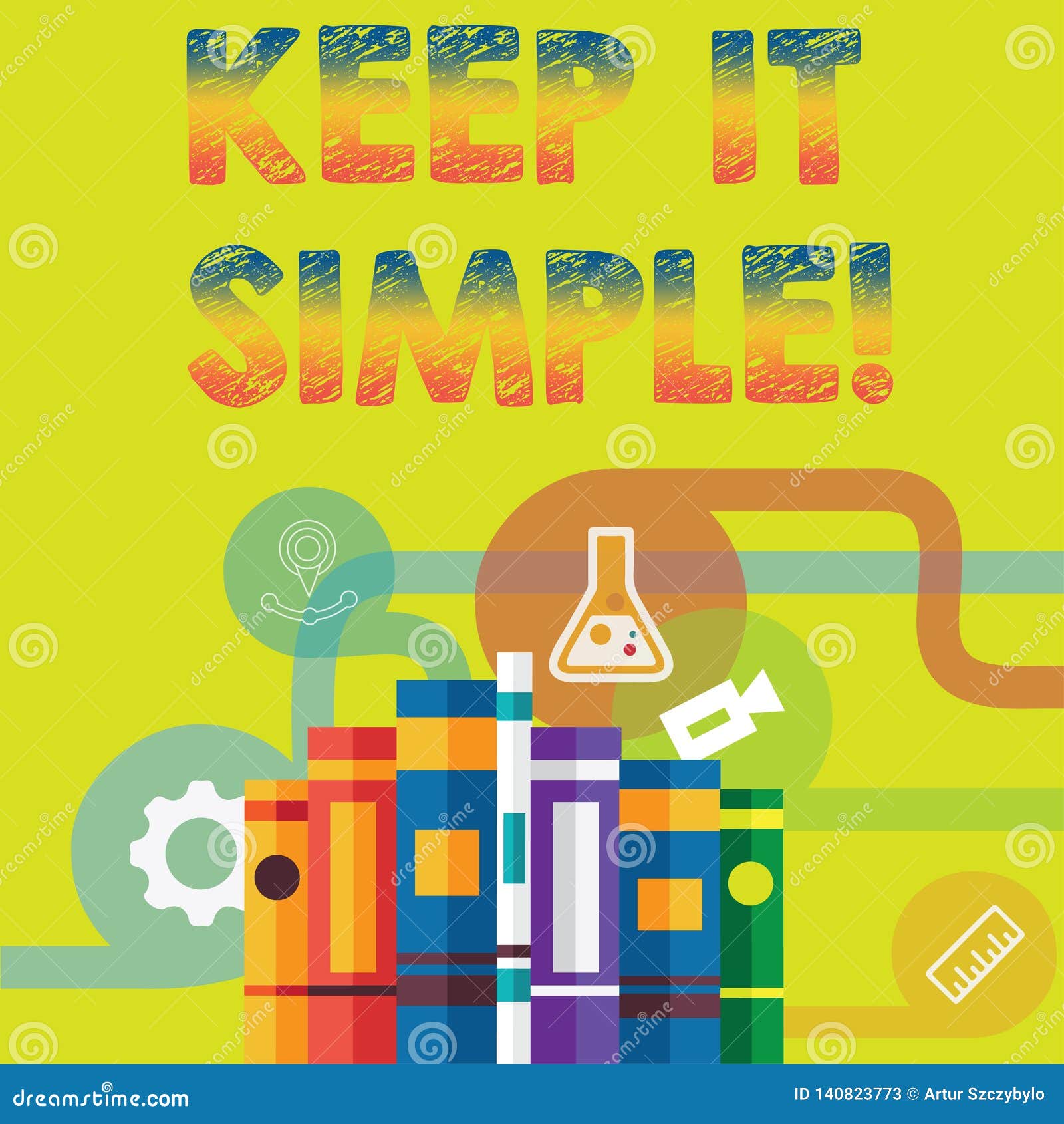 Handwriting Text Keep it Simple. Concept Meaning Simplify Things Easy ...