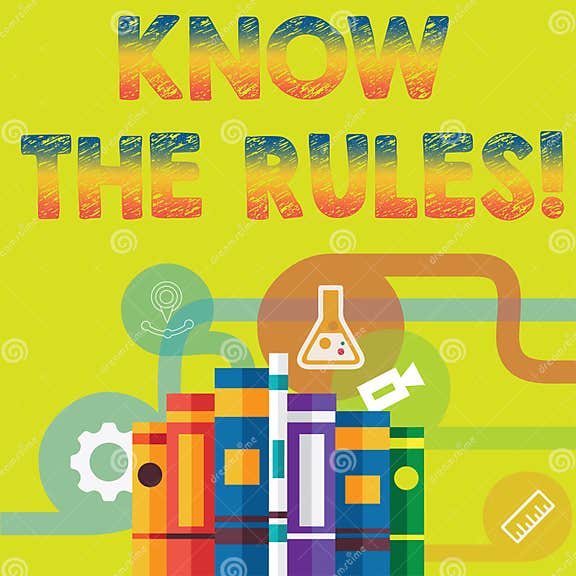 Handwriting Text Know the Rules. Concept Meaning Be Aware of the Laws ...