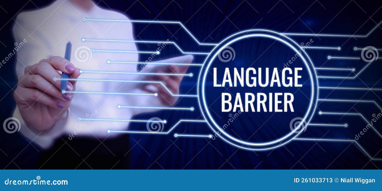 Handwriting Text Language Barrier. Word Written on Difficulties in ...