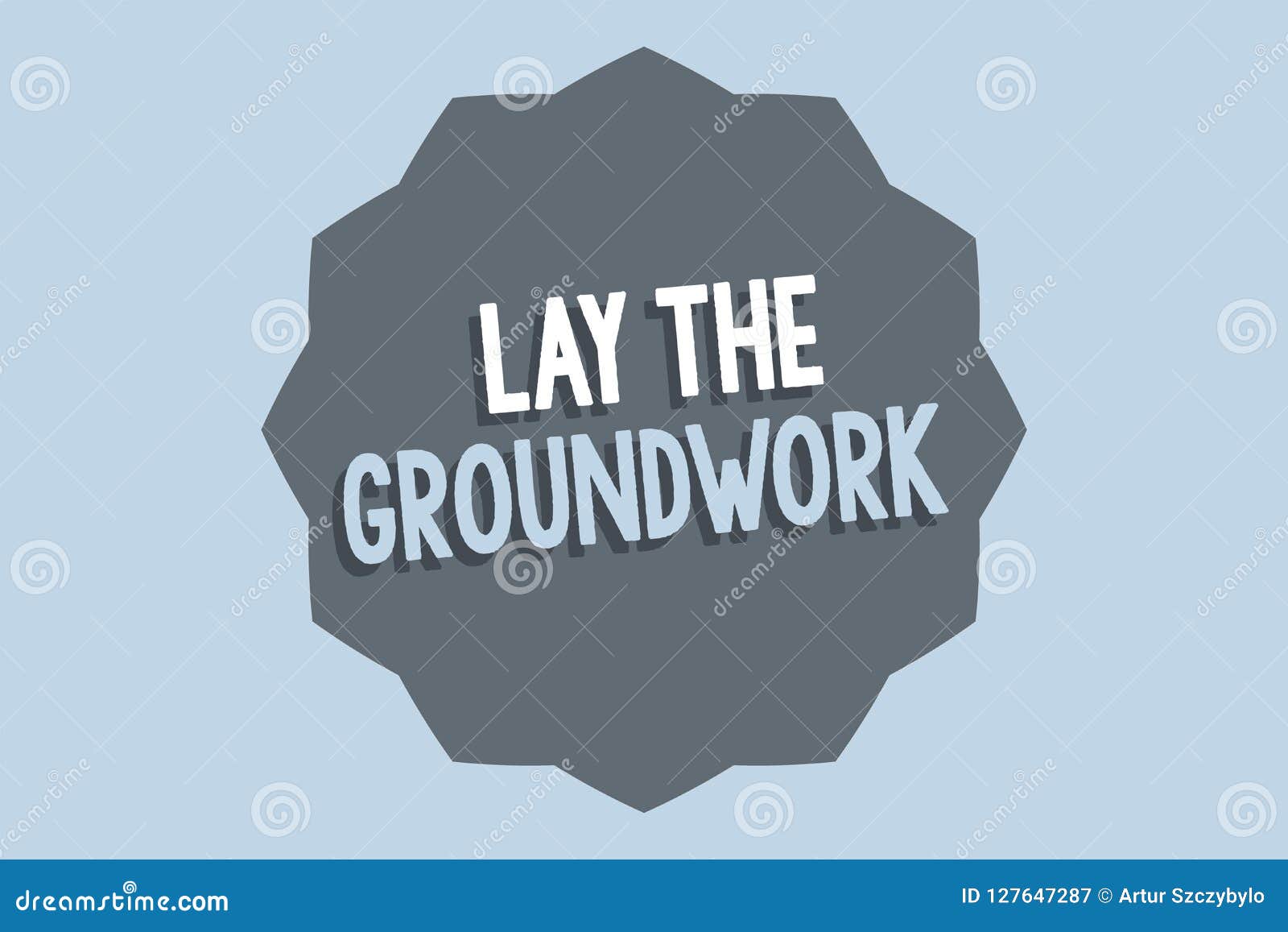 Handwriting Text Lay the Groundwork. Concept Meaning Preparing the ...