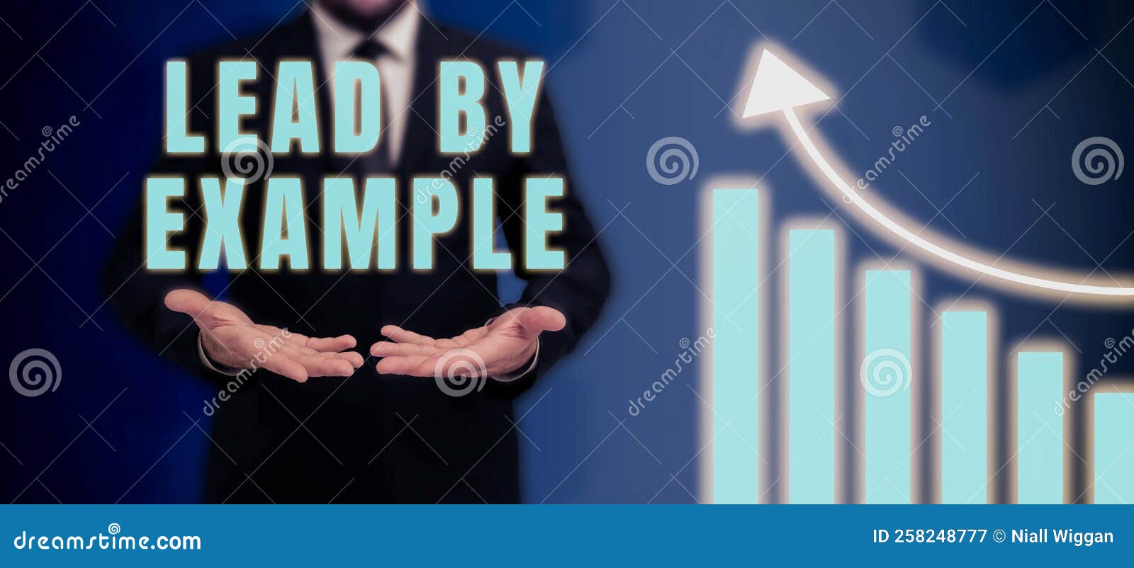 Handwriting Text Lead by Example. Business Approach Be a Mentor Leader ...