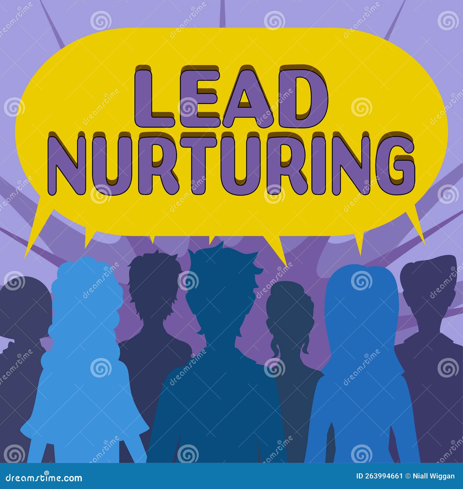 Handwriting Text Lead Nurturing. Word for Method of Building a ...