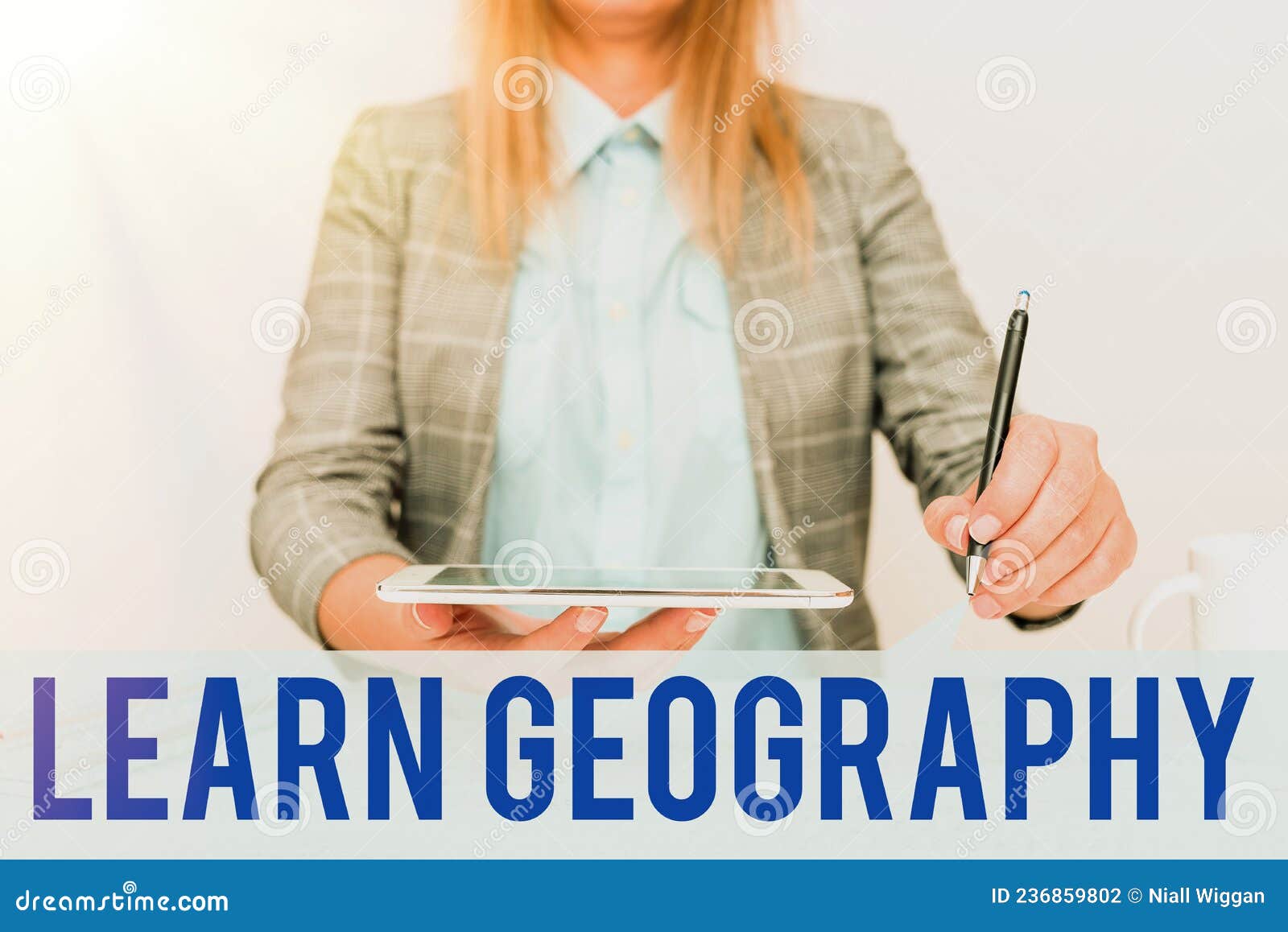 Text Showing Inspiration Learn Geography. Word Written on Study of Physical Features of Earth ...