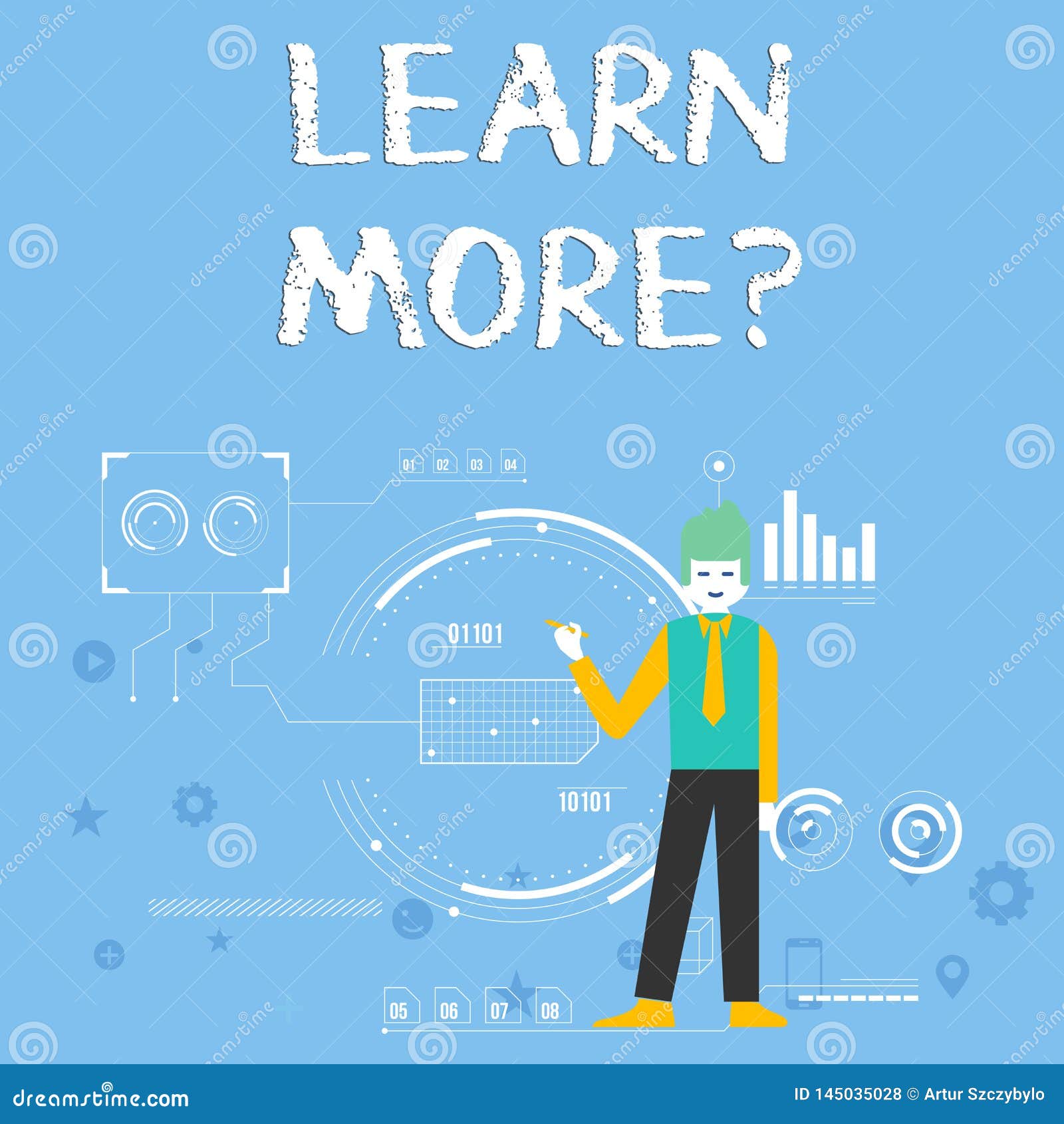 Handwriting Text Learn More Question. Concept Meaning Gain Knowledge or ...