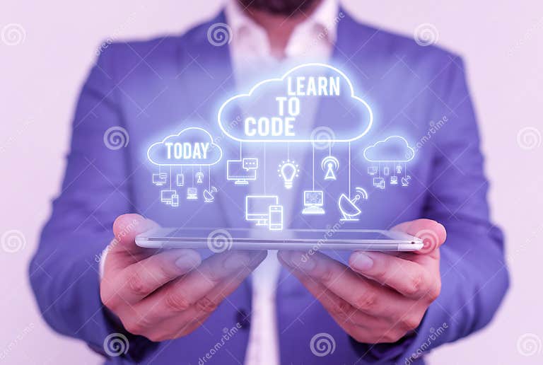 Handwriting Text Learn To Code Concept Meaning Learn To Write Software Be A Computer Programmer