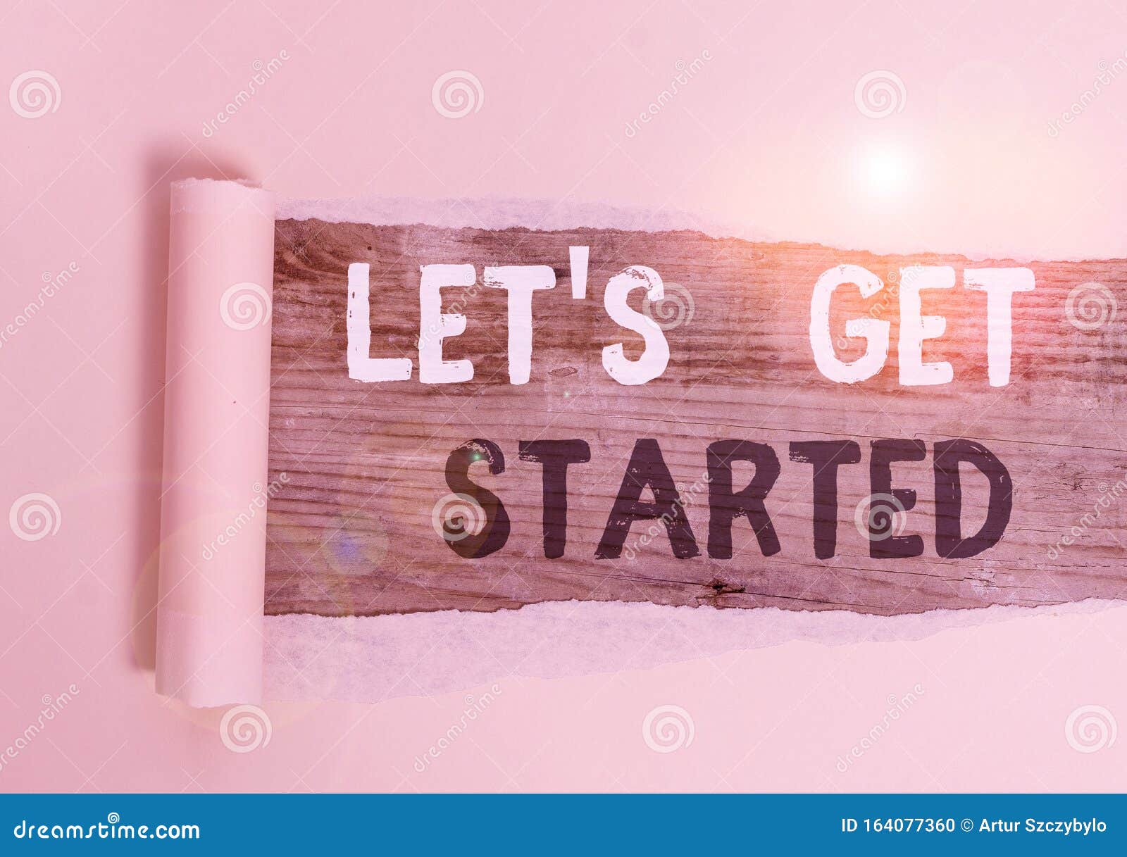 Handwriting Text Let S is Get Started. Concept Meaning To Begin Doing ...