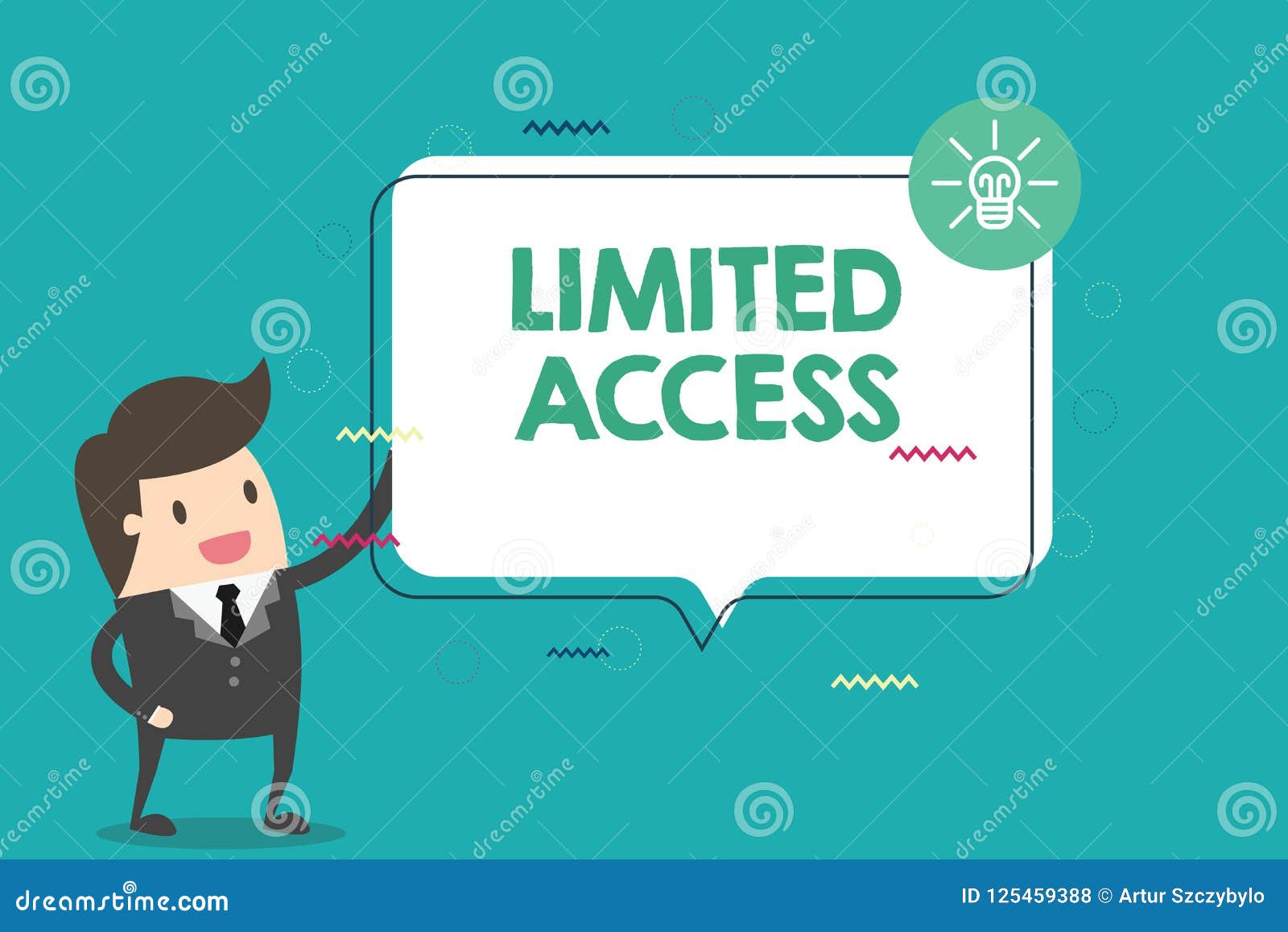 Handwriting Text Limited Access. Concept Meaning Having Access ...