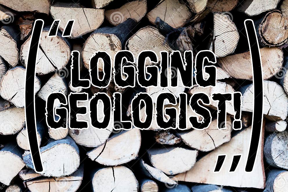 Handwriting Text Logging Geologist. Concept Meaning Layout and ...