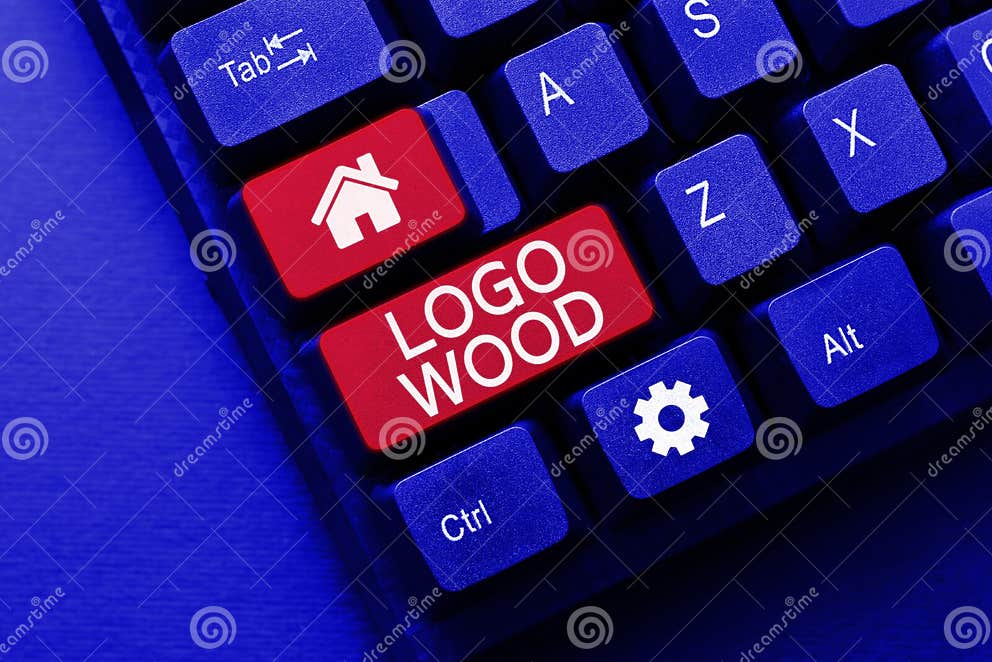 Handwriting Text Logo Wood. Business Idea Recognizable Design or Symbol ... Handwriting Text Logo Wood. Business Idea Recognizable Design or Symbol ...