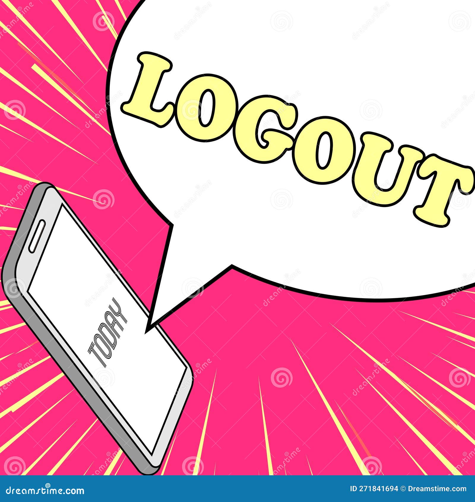 Logout And Computer Royalty-Free Stock Photography | CartoonDealer.com #6472427