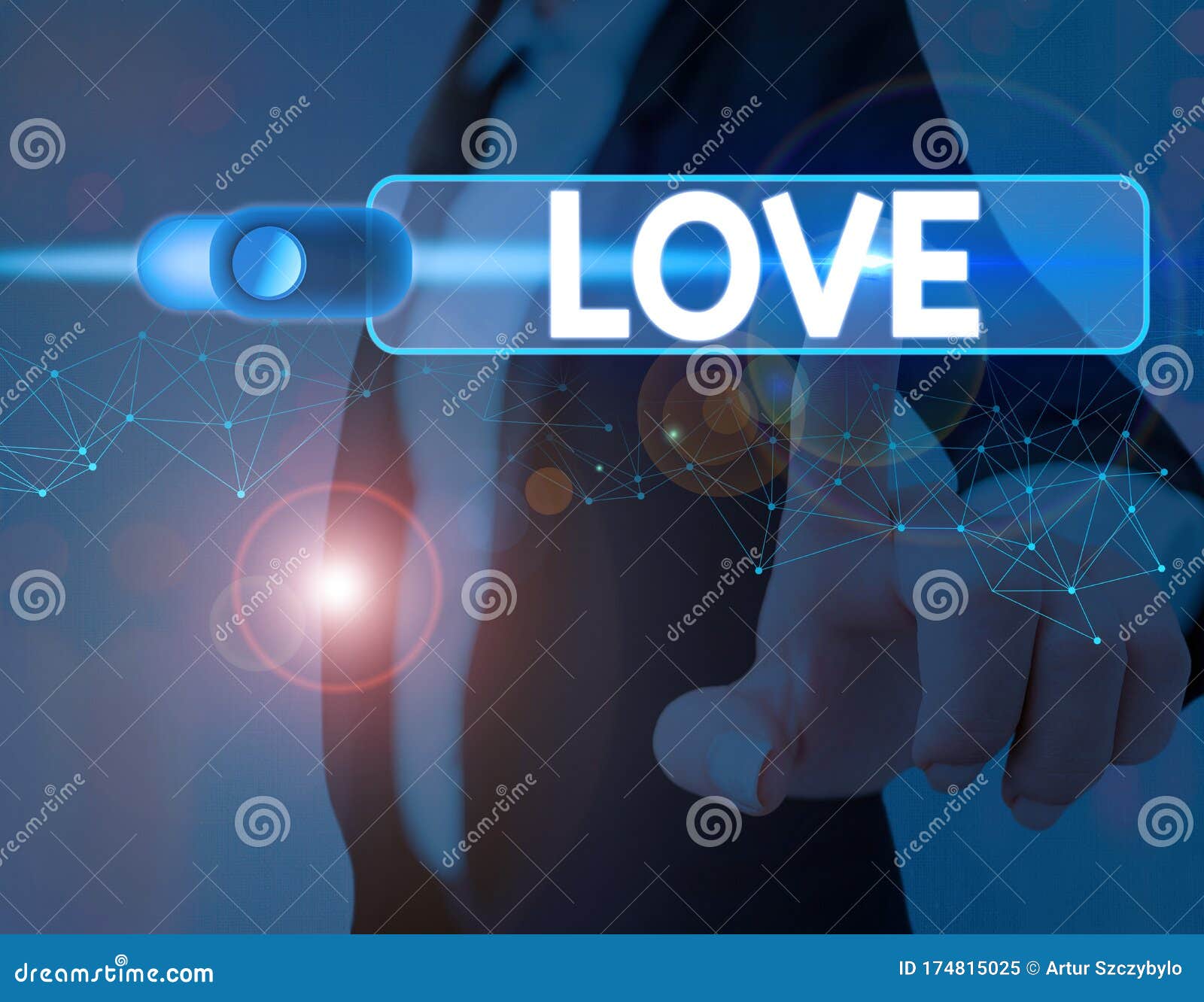 Handwriting Text Love. Concept Meaning Feeling of Strong or Constant ...