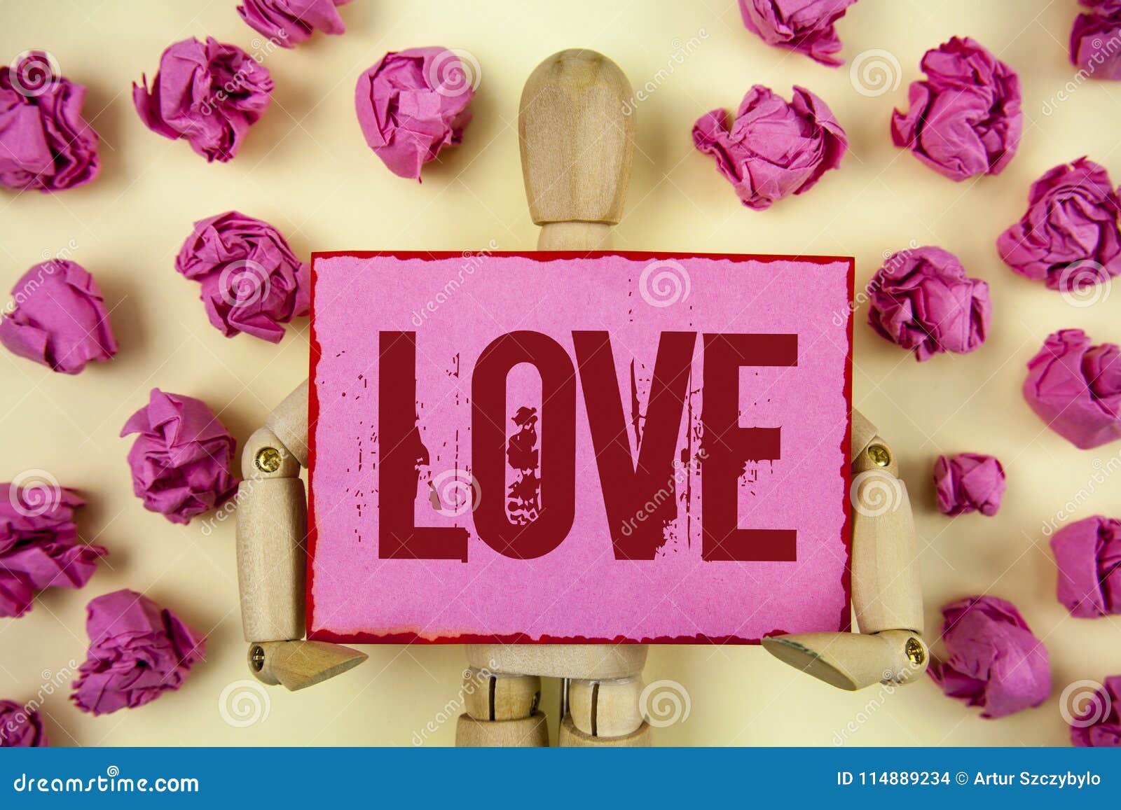 Handwriting Text Love Concept Meaning Intense Feeling Deep Affection Romantic Sexual Attachment