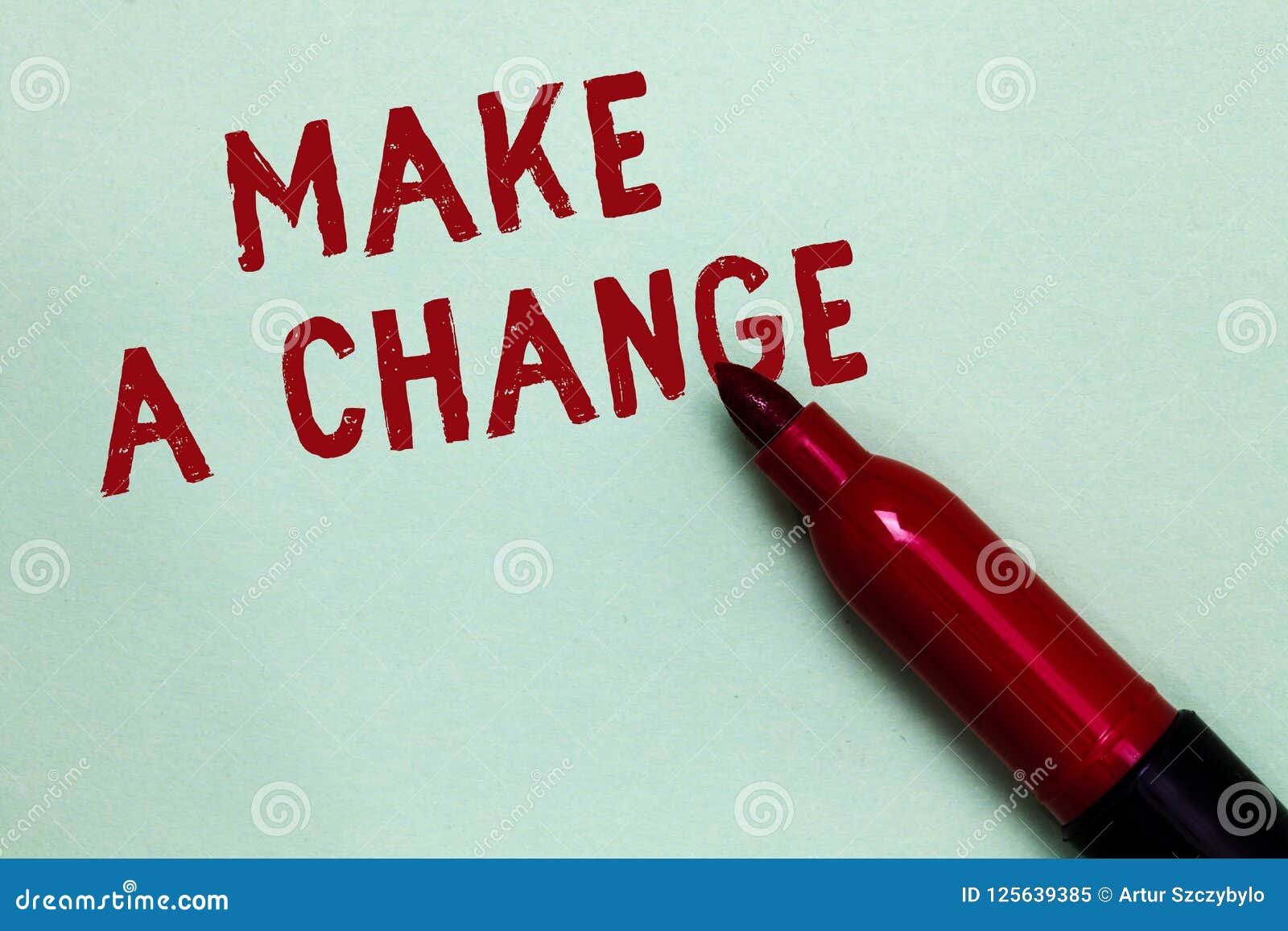 Handwriting Text Make a Change. Concept Meaning Create a Difference ...