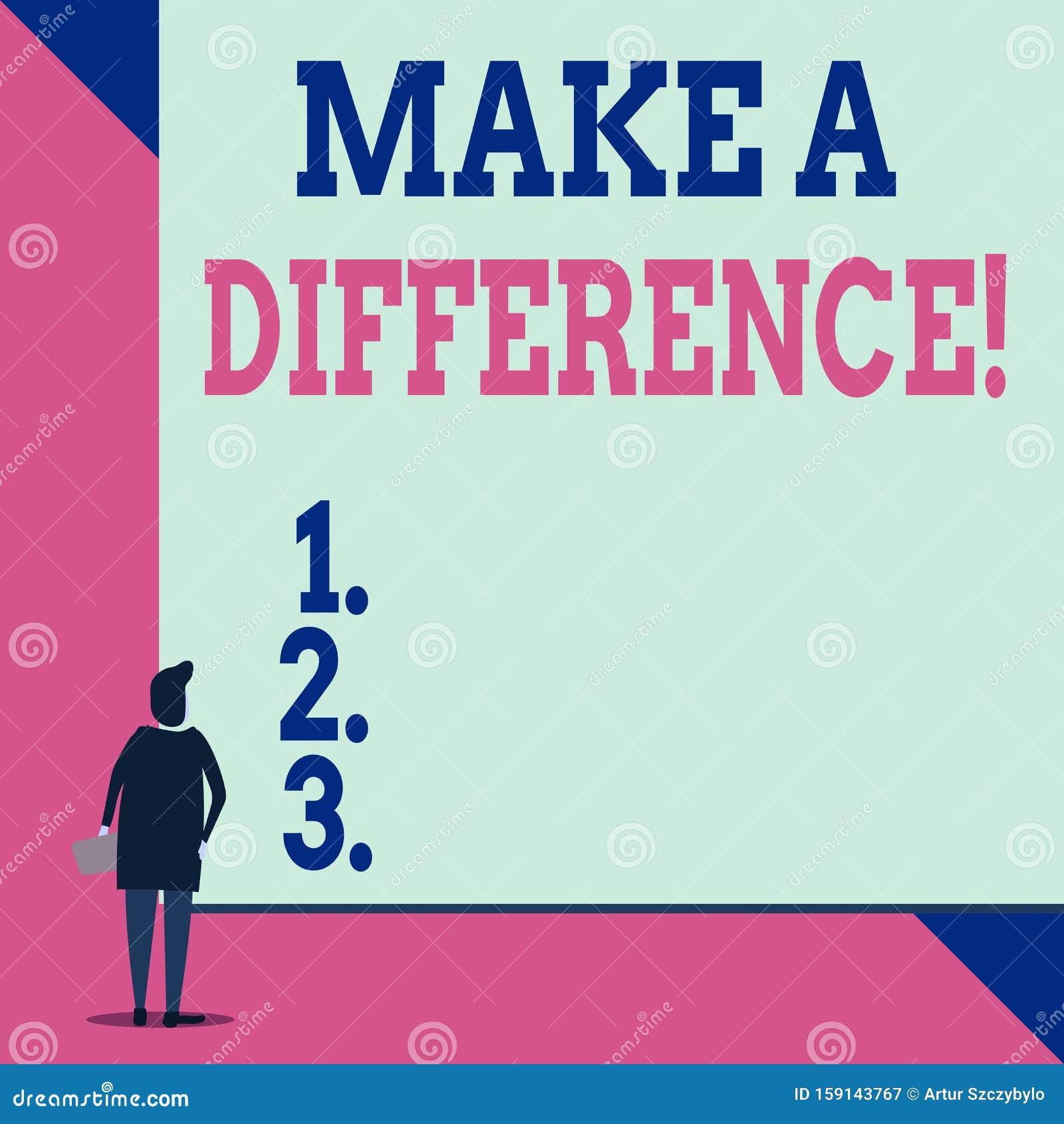 Handwriting Text Make a Difference. Concept Meaning Have Significant ...