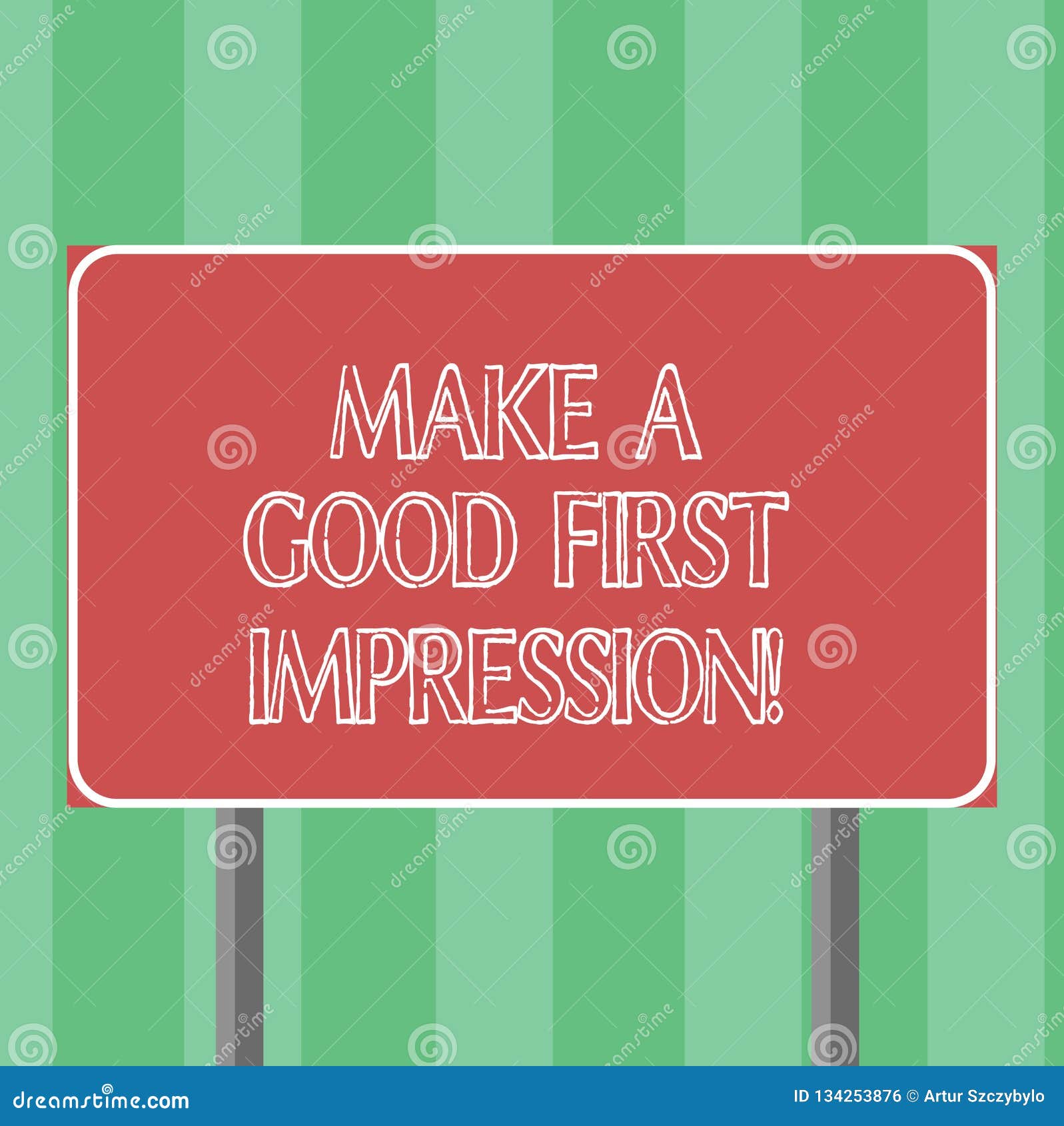Handwriting Text Make a Good First Impression. Concept Meaning ...