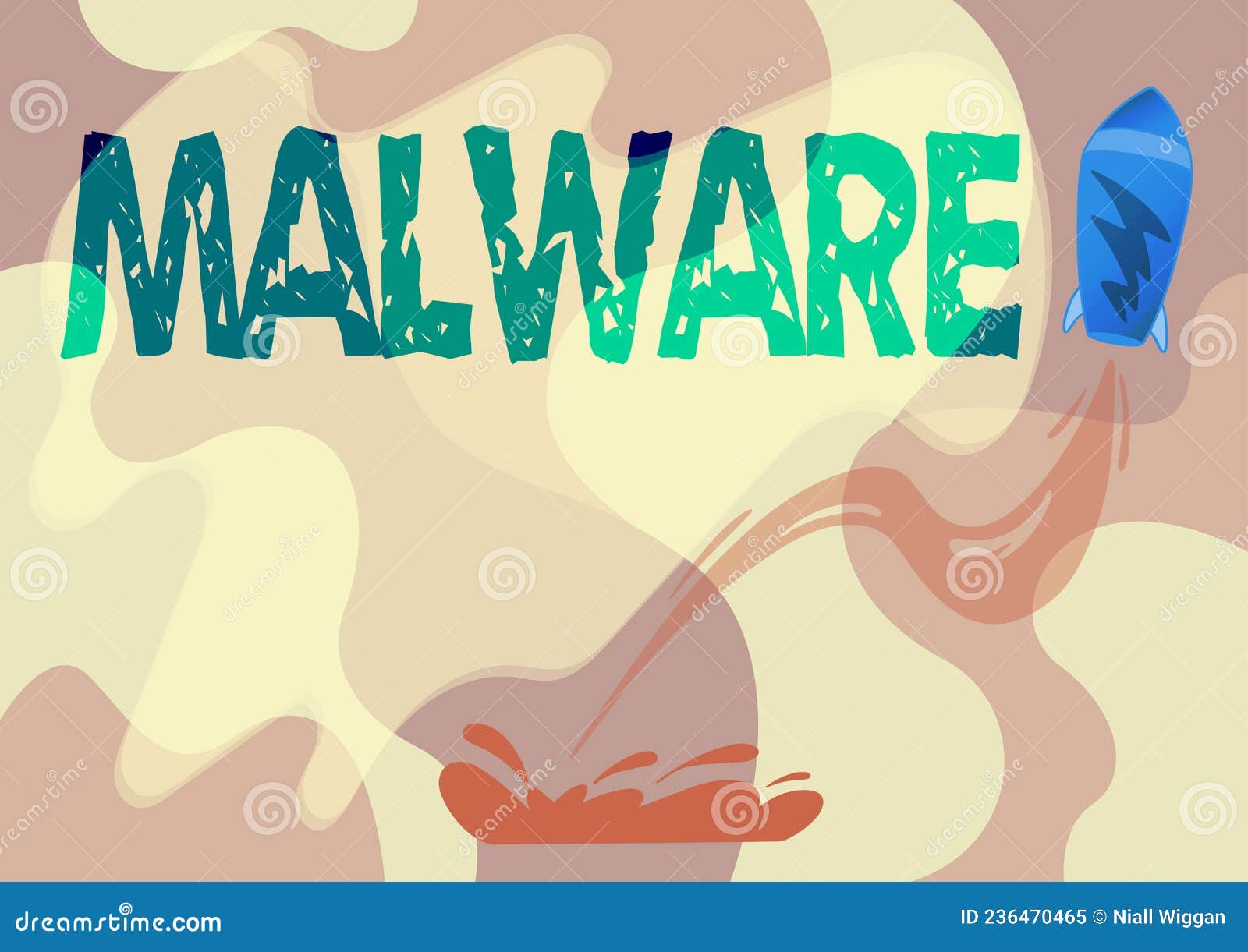 Handwriting Text Malware. Business Idea Malicious Software or File that ...