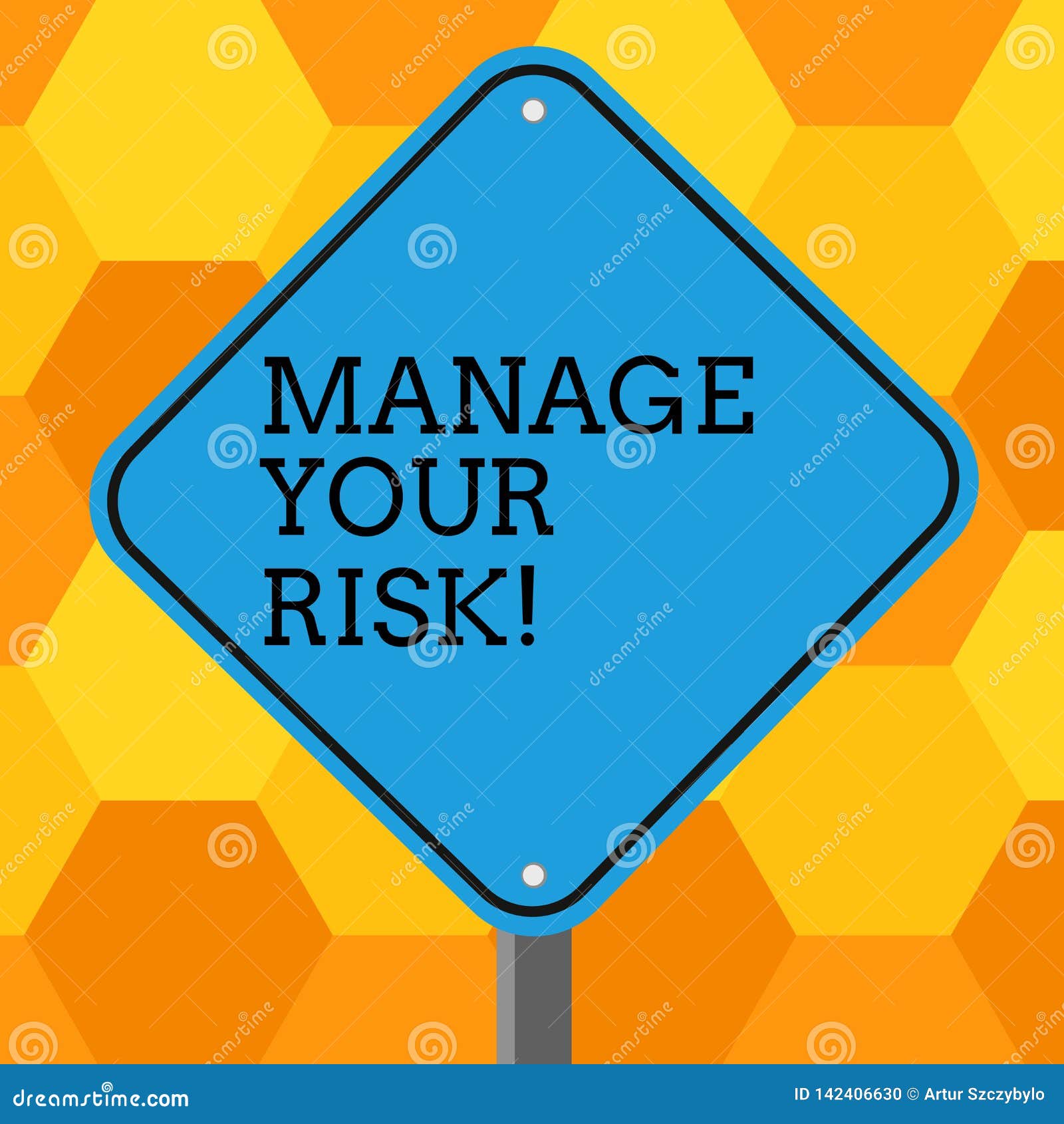 Handwriting Text Manage Your Risk. Concept Meaning Practice of ...