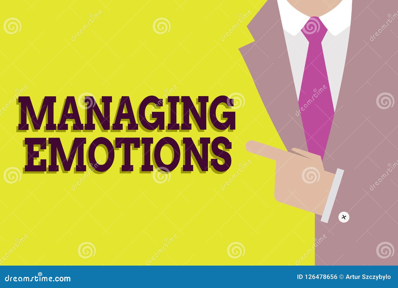 Handwriting Text Managing Emotions. Concept Meaning Controlling ...