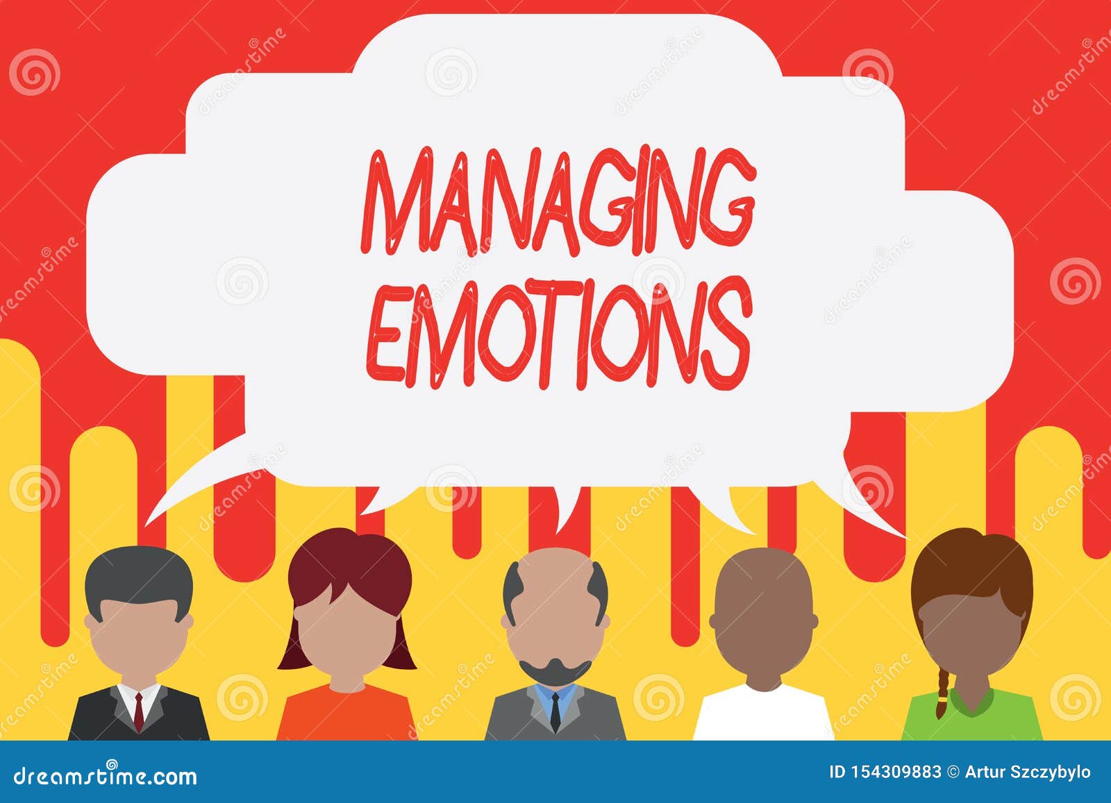 Handwriting Text Managing Emotions. Concept Meaning Controlling ...