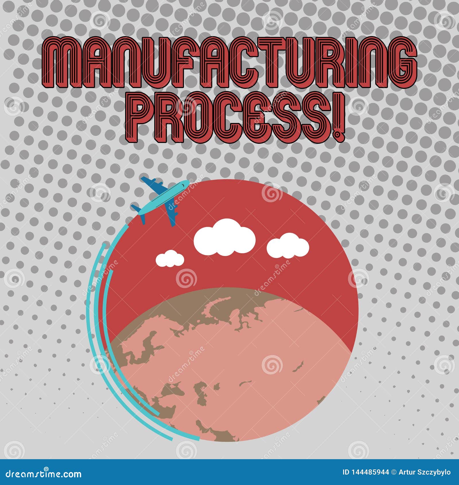 Handwriting Text Manufacturing Process. Concept Meaning Steps Which Raw ...