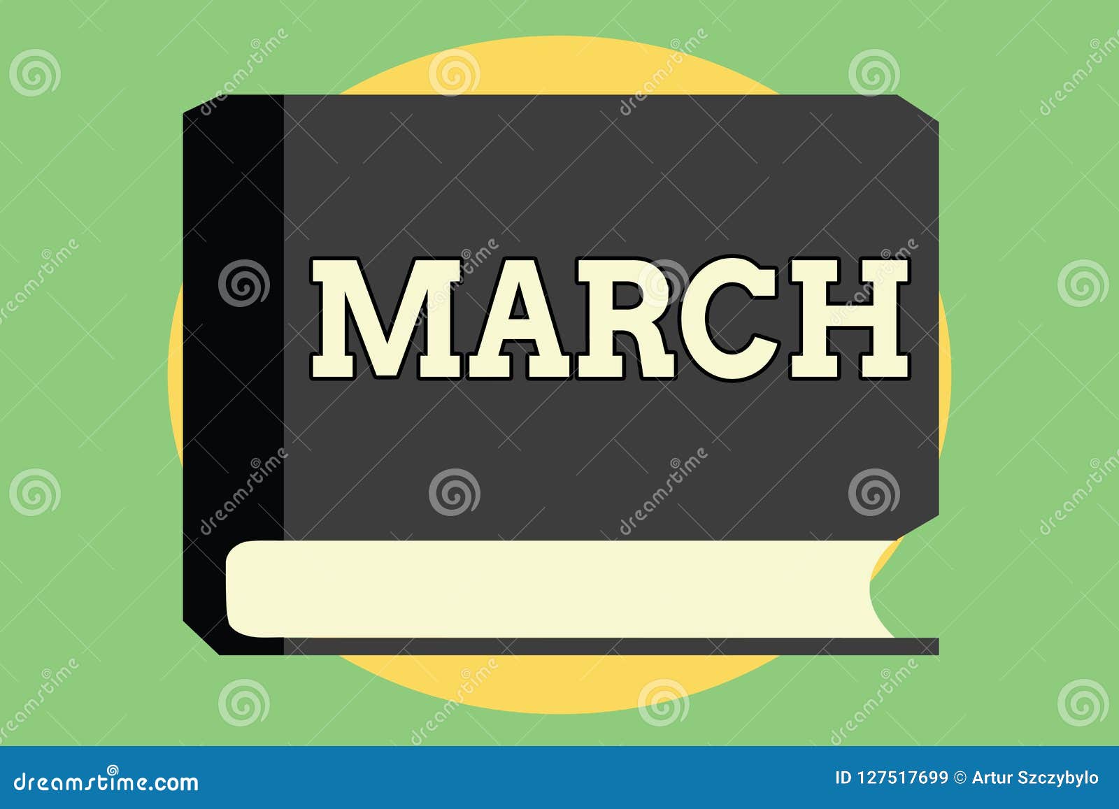 Handwriting Text March. Concept Meaning Third Month Year Where Spring ...